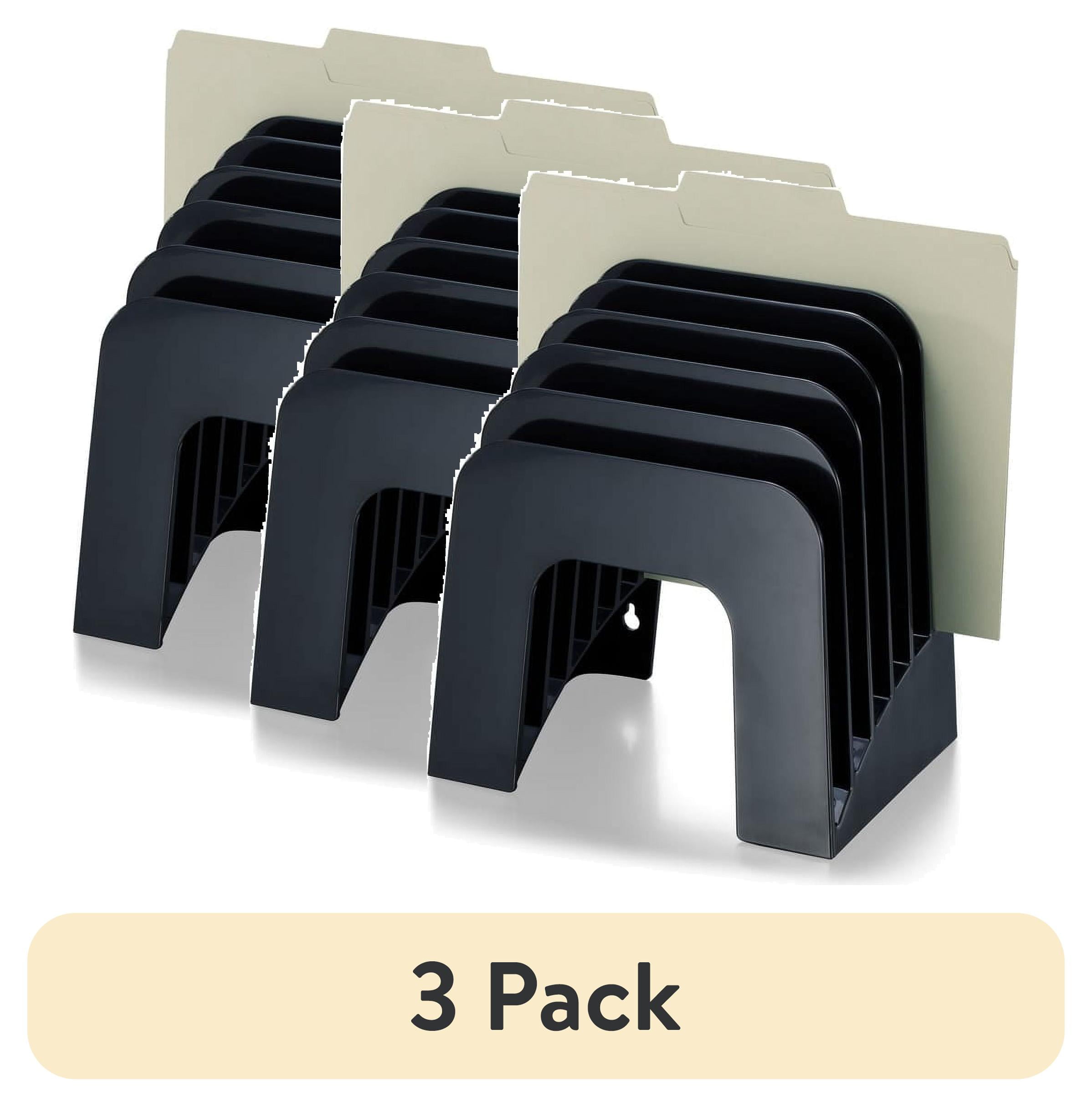 (3 pack) Officemate Recycled Jumbo Incline Sorter, 6 Compartment, Holds ...
