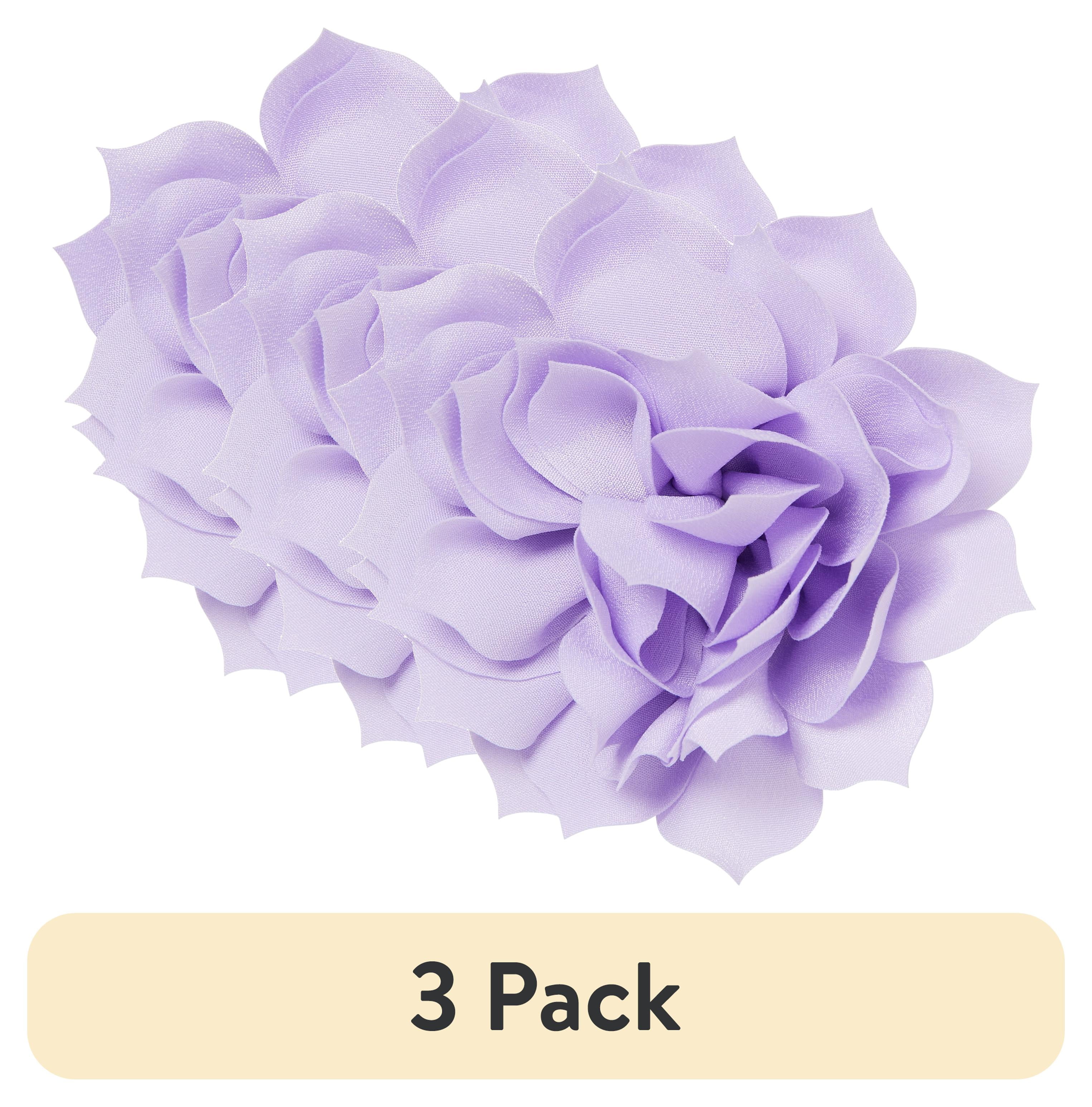 (3 pack) Offray Accessories, Lavender 4 1/2 inch Lotus Flower great for ...