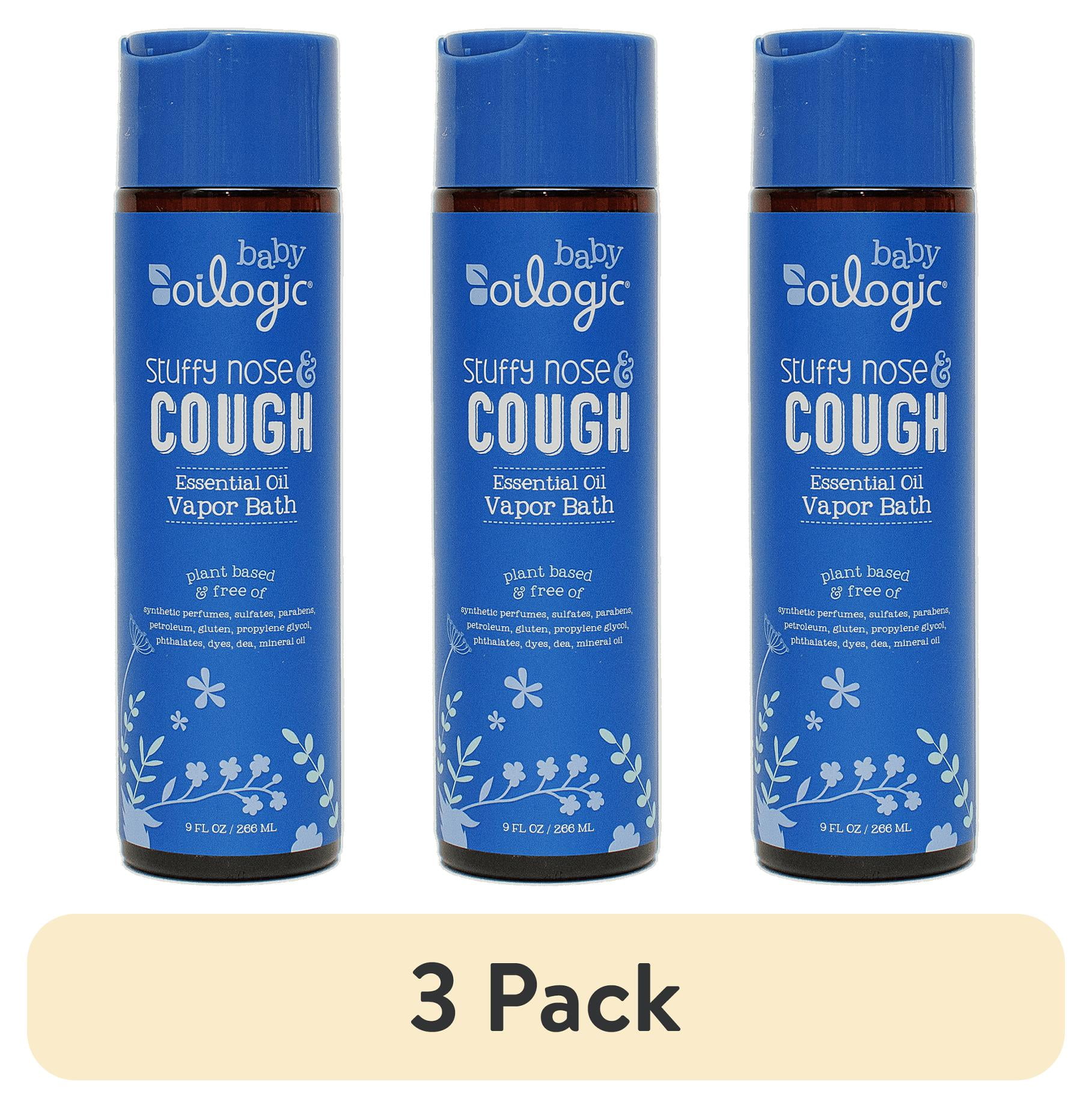 (3 pack) Oilogic Stuffy Nose & Cough, Essential Oil Vapor Bath for Baby ...