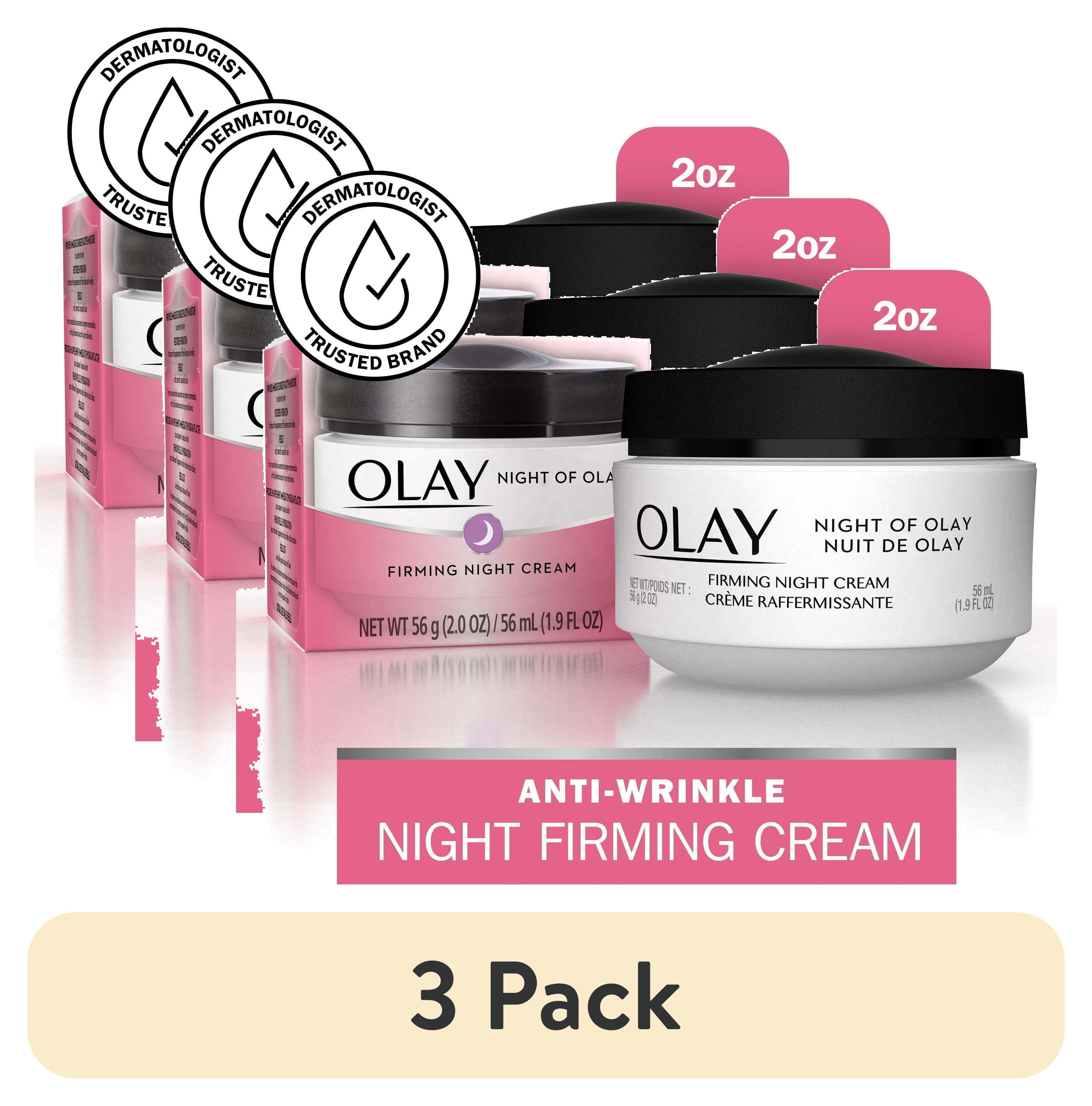 (3 pack) Olay Skin Care Firming Night Cream Facial Moisturizer, 1.9 fl ...