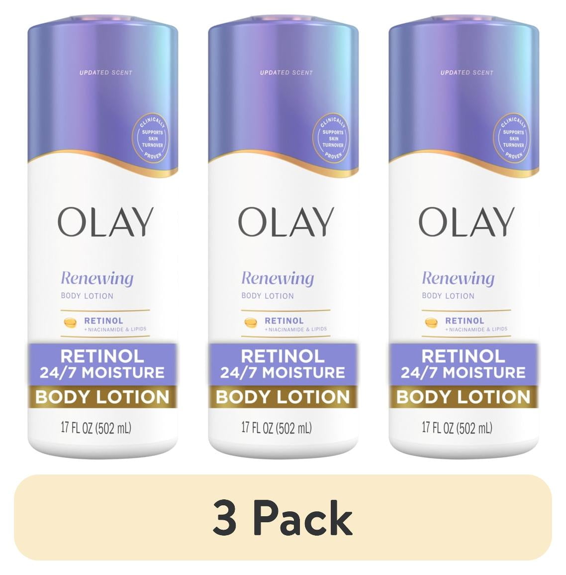 (3 pack) Olay Renewing Body Lotion with Retinol, 17 fl oz, Body Lotion ...
