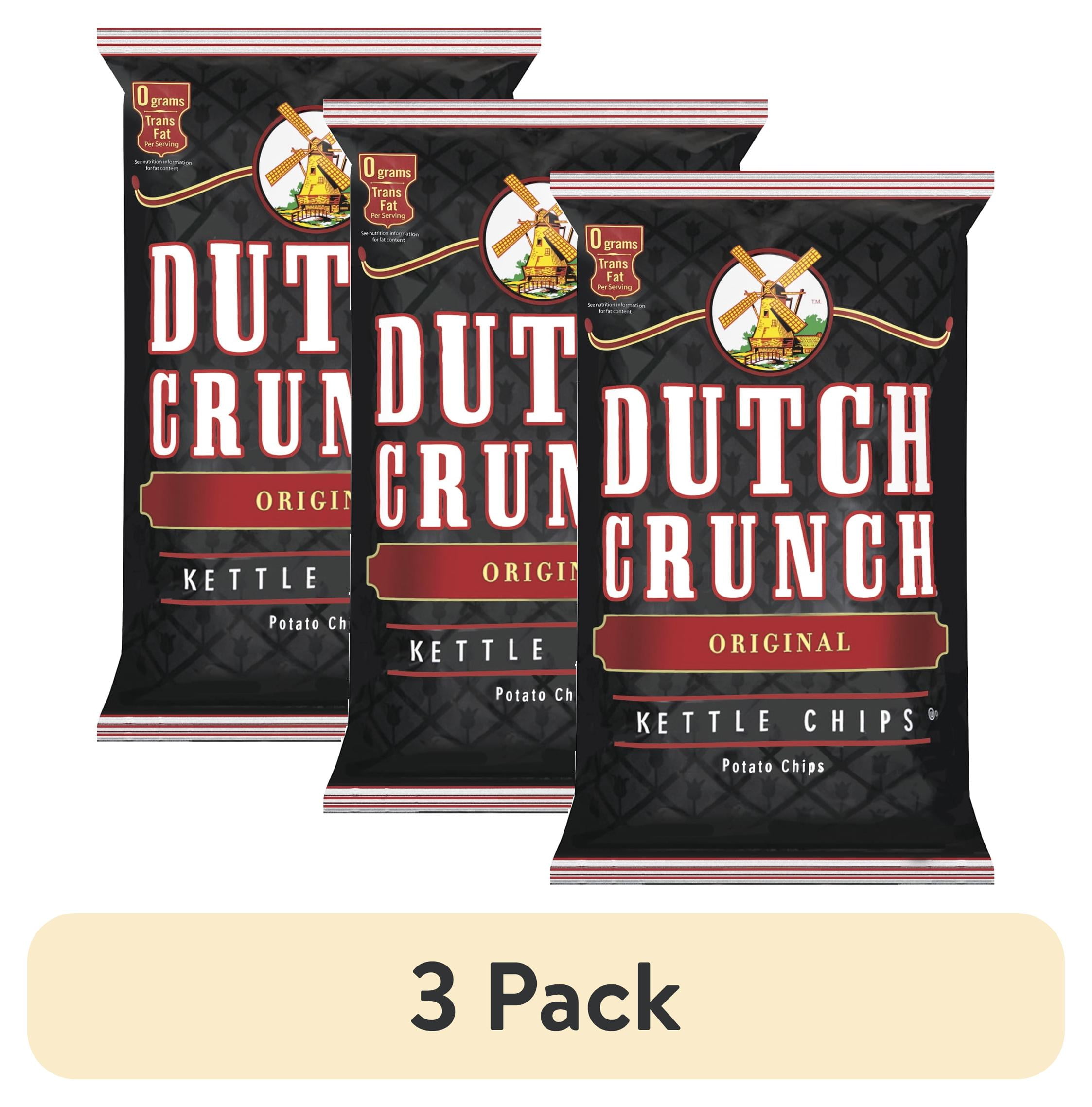 (3 pack) Old Dutch Dutch Crunch Kettle Original Potato Chips, 9 oz ...