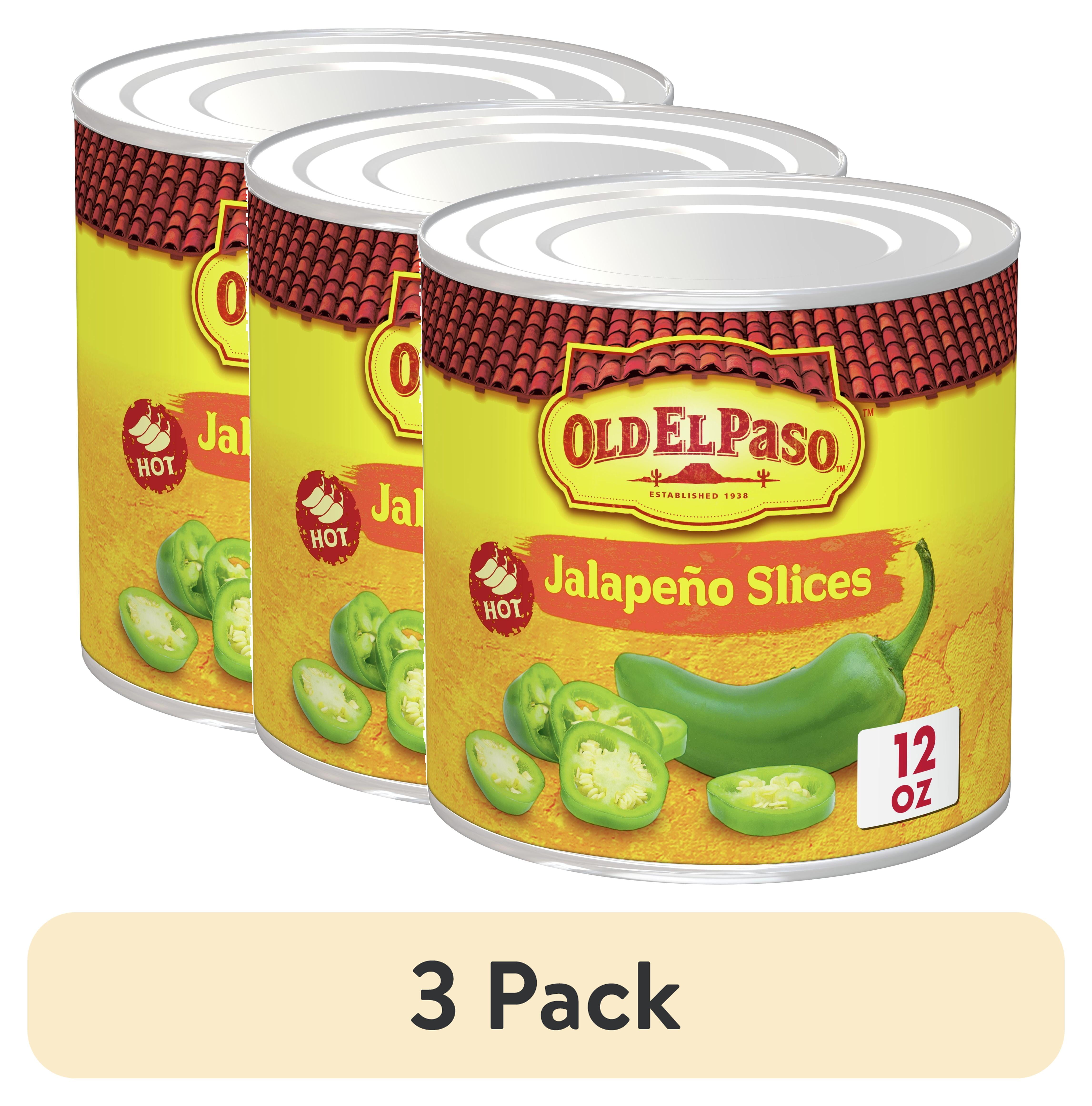 (3 pack) Old El Paso Hot Pickled Jalapeño Slices, 12 oz. - Walmart.com