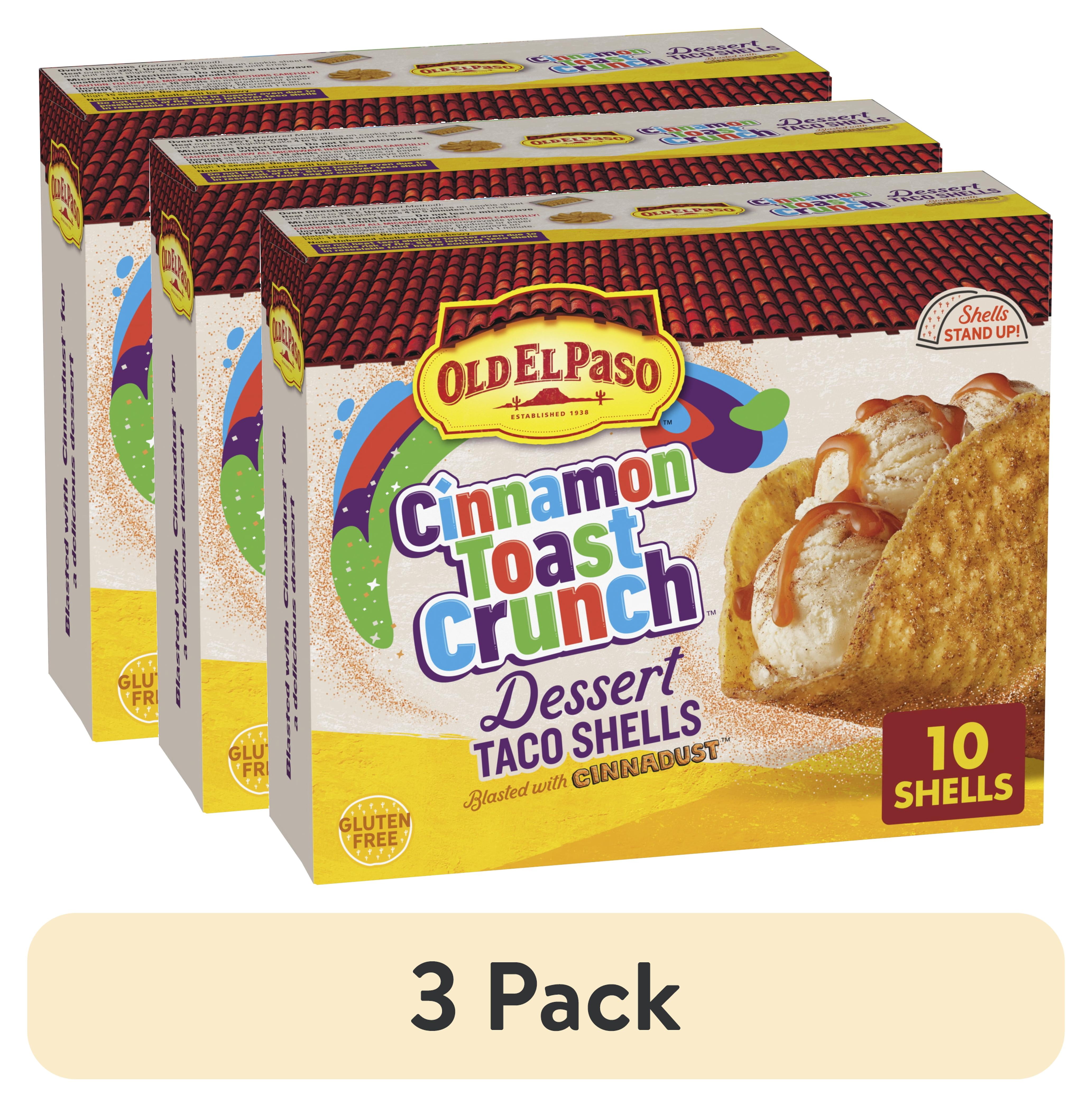 (3 pack) Old El Paso Stand 'N Stuff Cinnamon Toast Crunch Dessert Taco ...