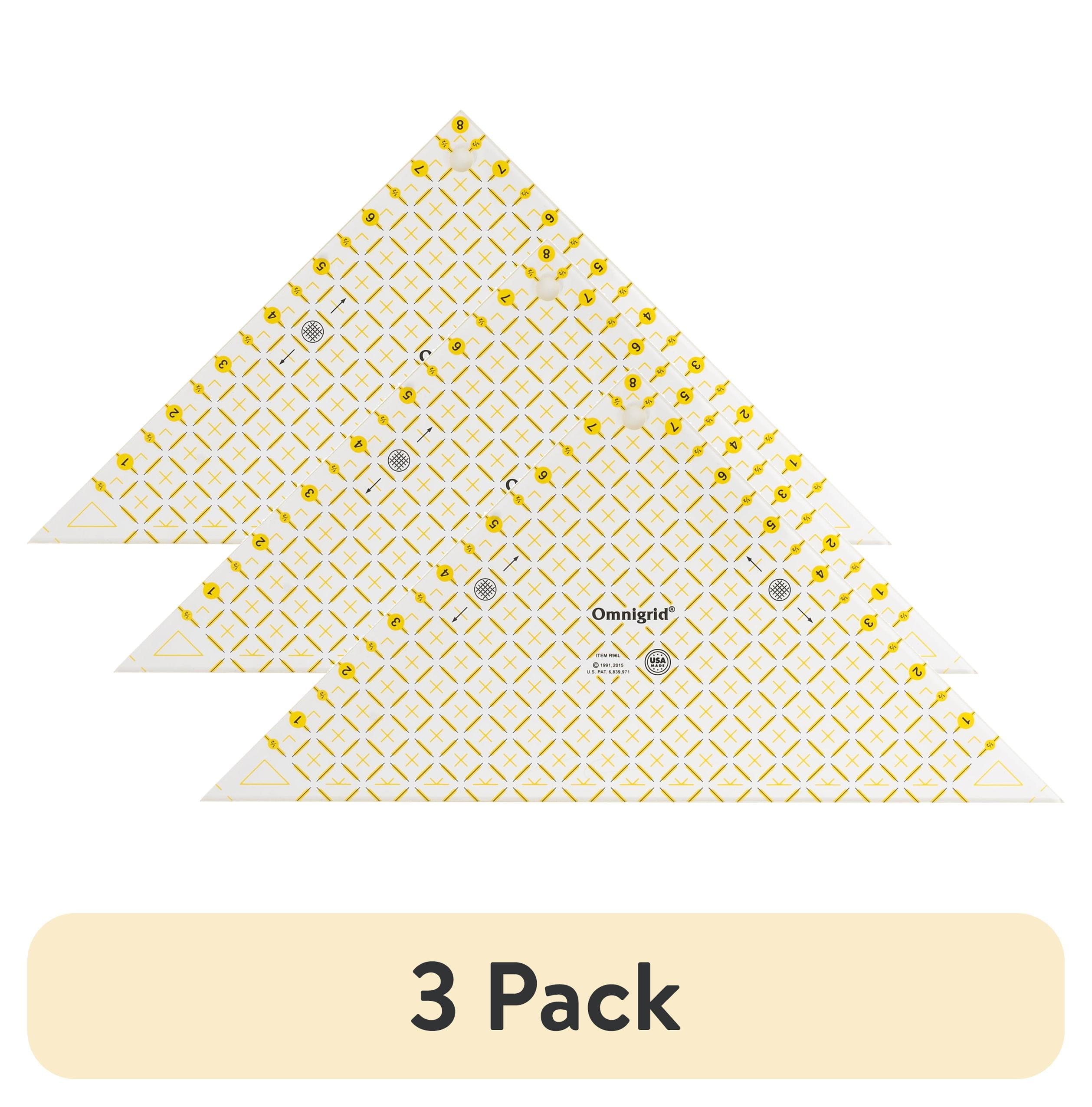 (3 pack) Omnigrid 8" Right Triangle Ruler, Half-Square Triangle Quilter ...