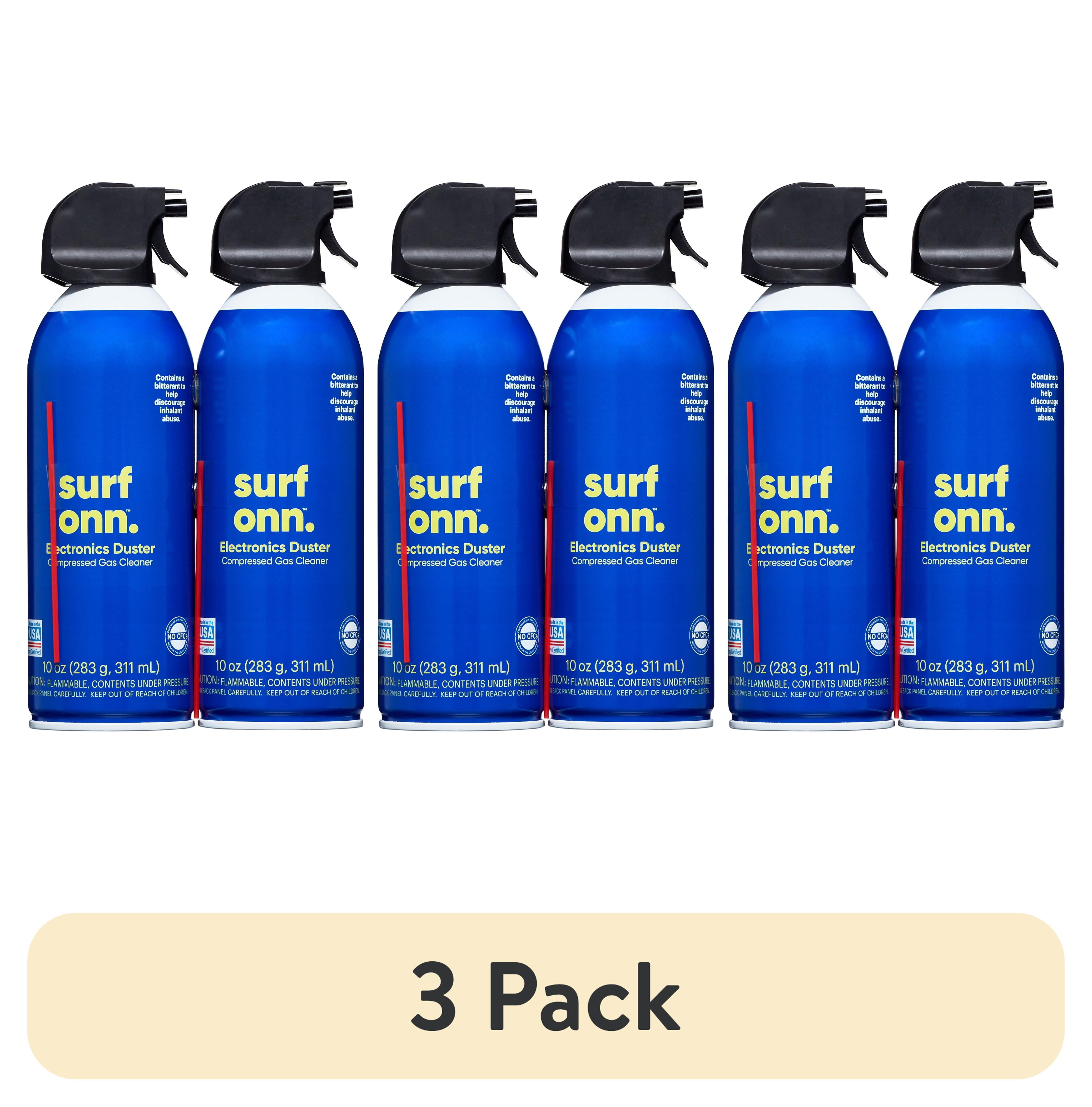 (3 pack) Onn. Electronics Duster Compressed Gas Cleaner, 10 oz, 2-Pack ...