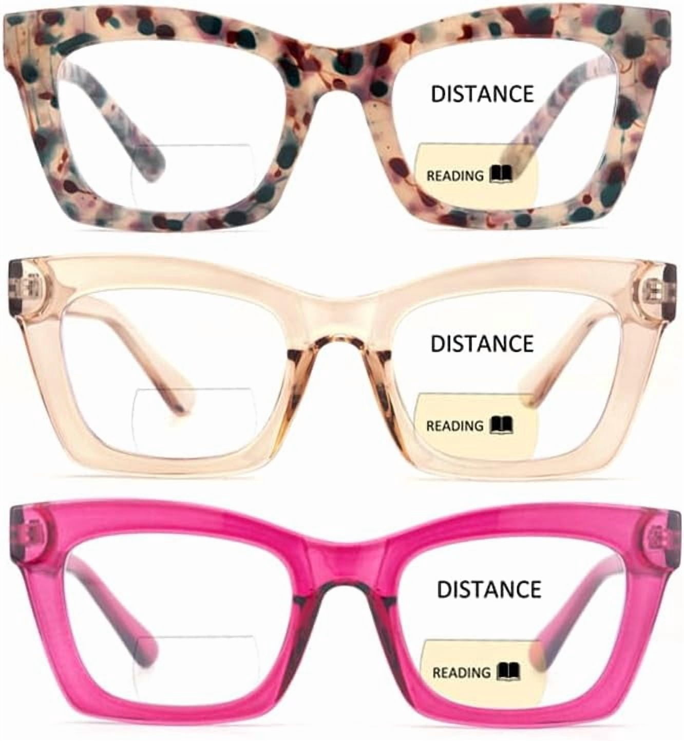 3 pack Oprah style Spring hinge Readers Blue Light Blocking Computer ...