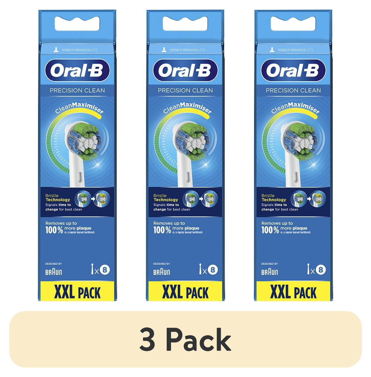 (3 pack) Oral-B Precision Clean Toothbrush Replacement Refills, 8 ct ...