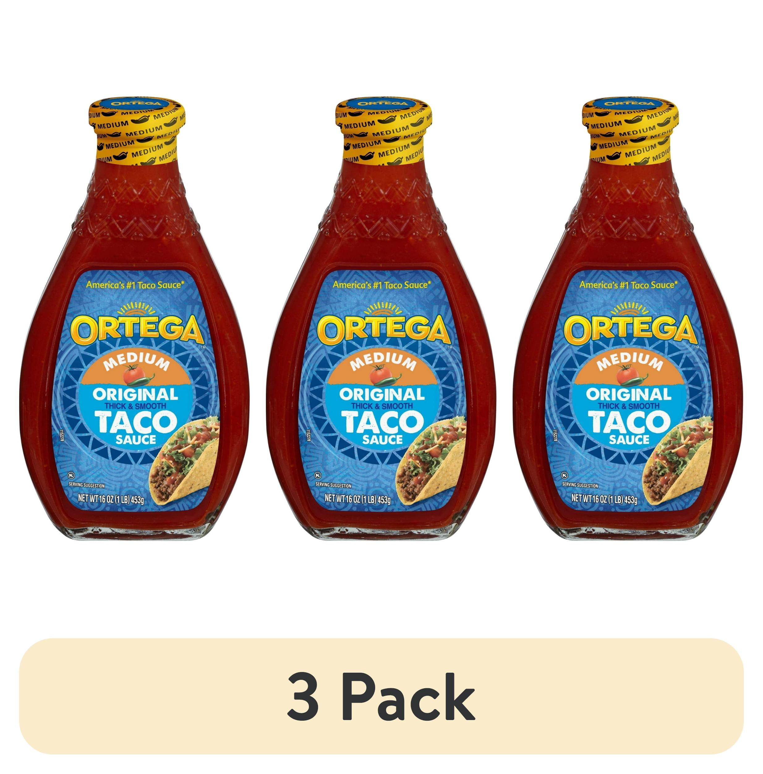 (3 pack) Ortega Original Thick and Smooth Medium Taco and Enchilada ...