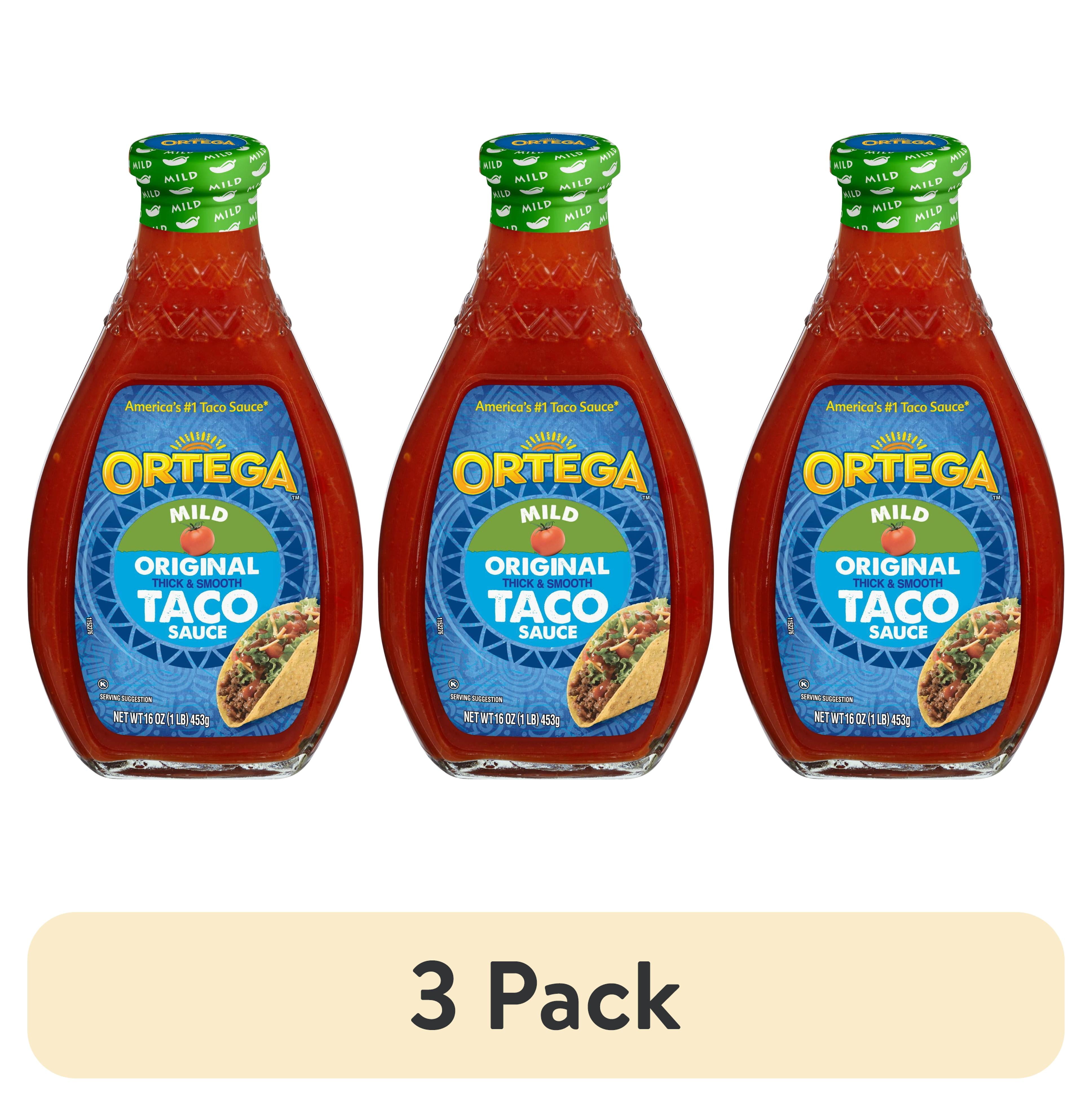 (3 pack) Ortega Original Thick and Smooth Mild Taco and Enchilada Chili ...