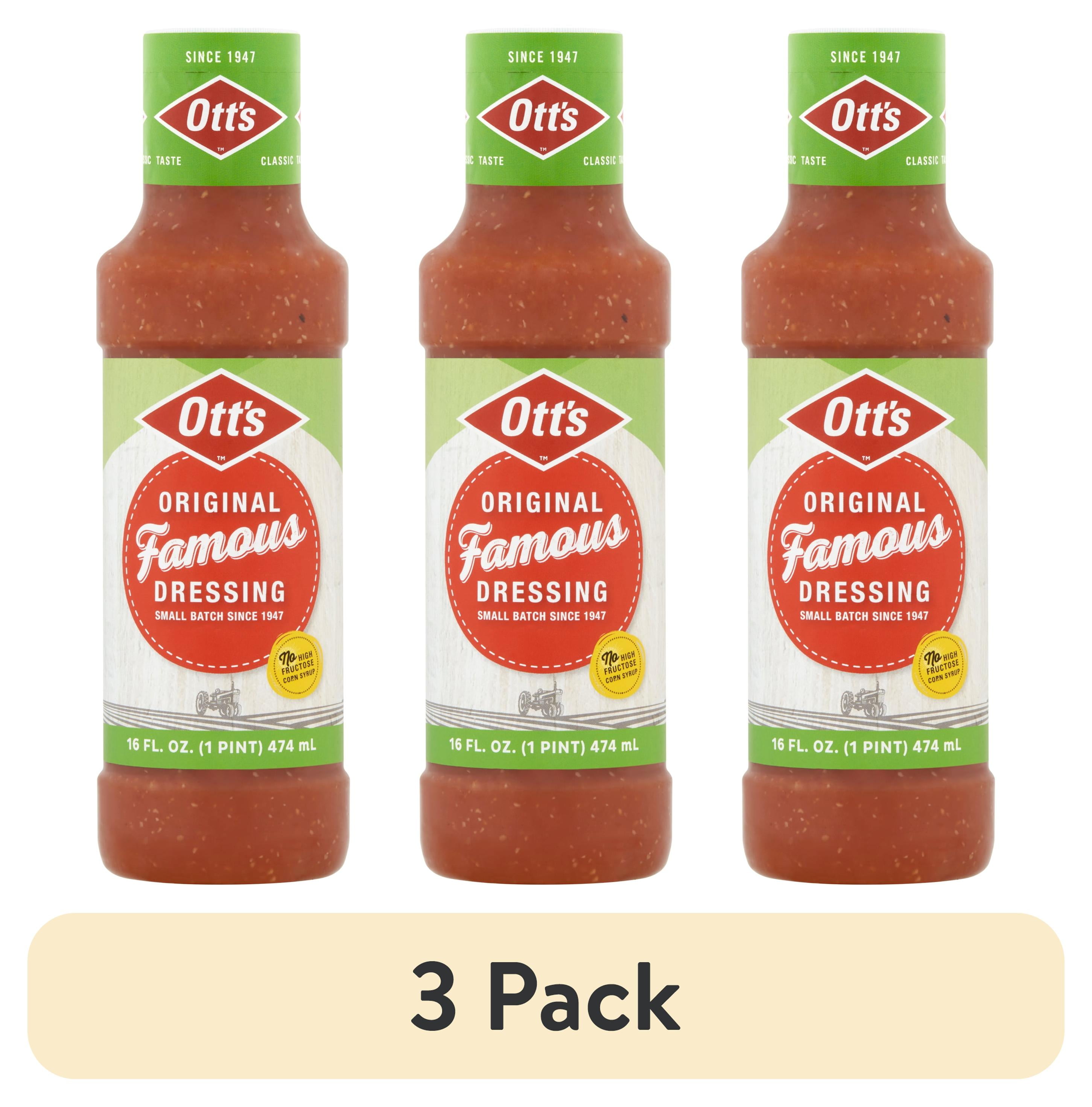 (3 pack) Ott's Original Famous Salad Dressing, 16 fl oz Bottle ...