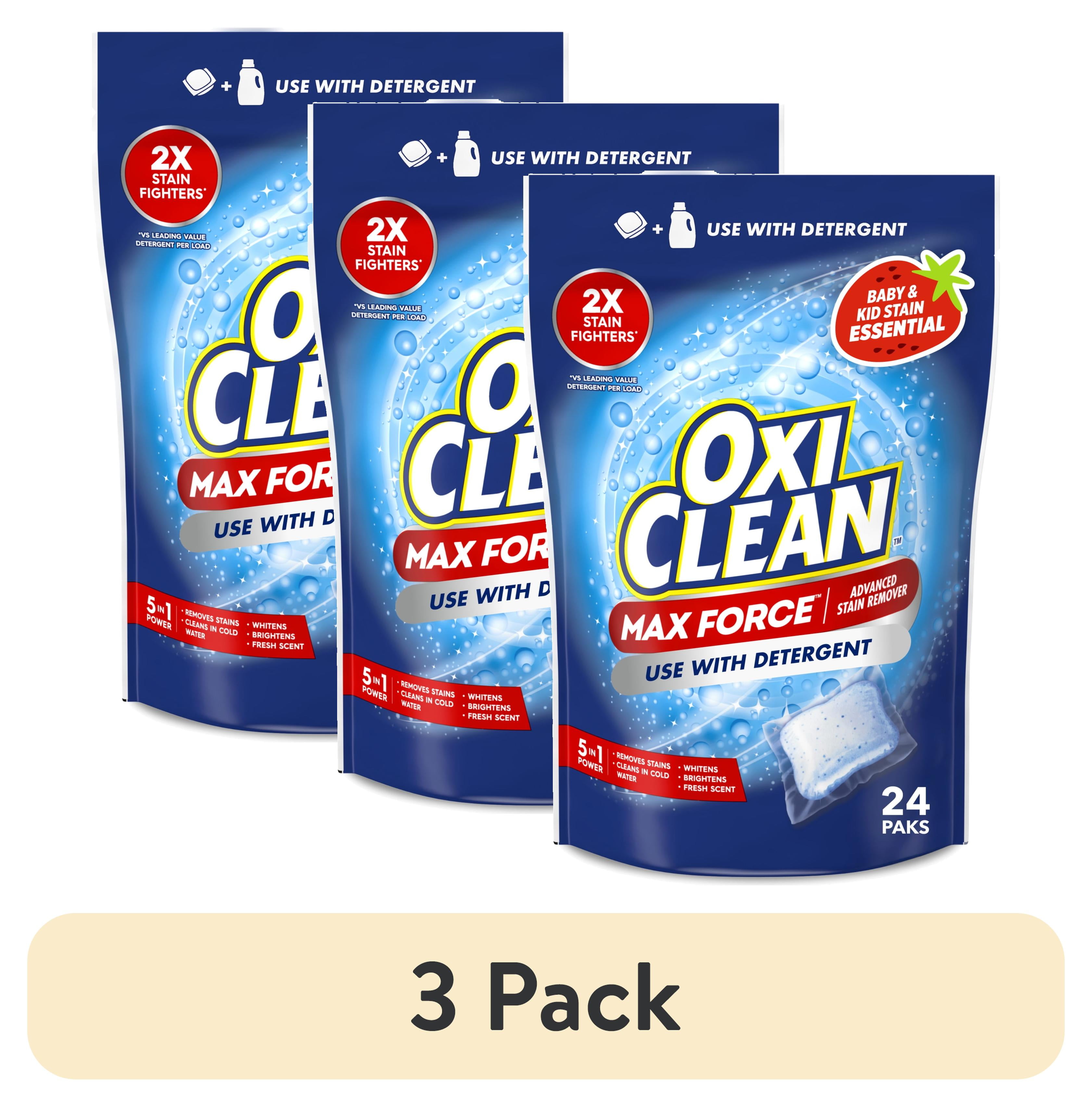 (3 pack) OxiClean Max Force Laundry Stain Remover Gel Stick, Gentle ...