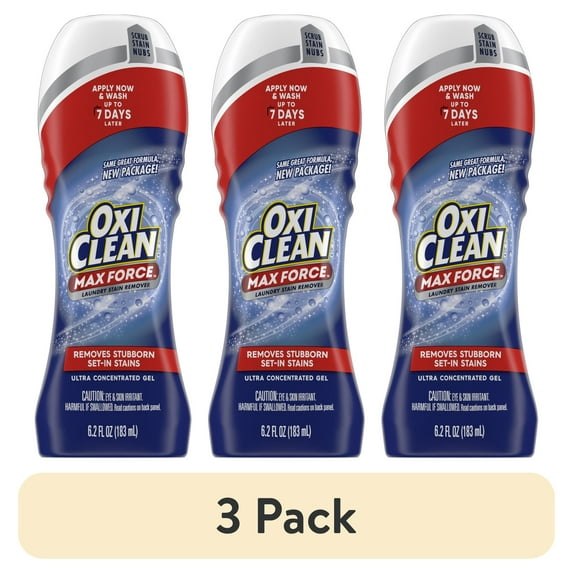 (3 pack) OxiClean Max Force Laundry Stain Remover Gel Stick, 6.2 fl oz ...