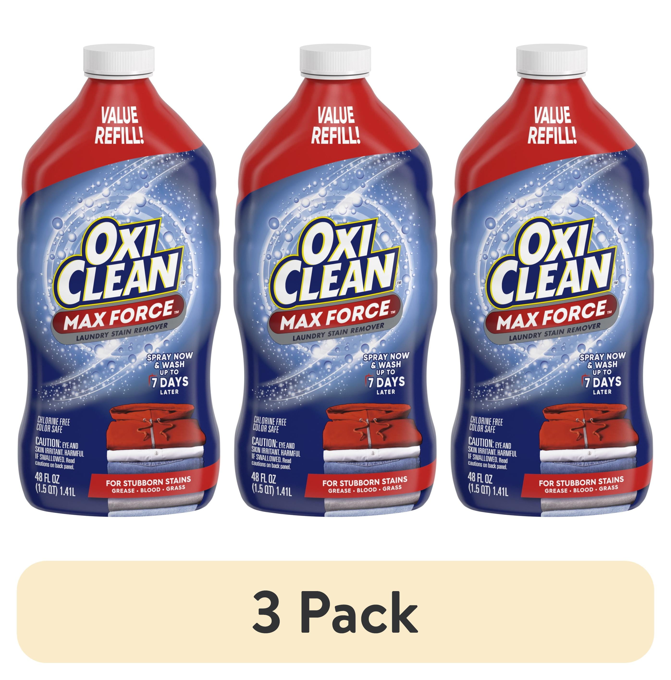 (3 pack) OxiClean Max Force Laundry Stain Remover Spray Refill, 48 fl ...