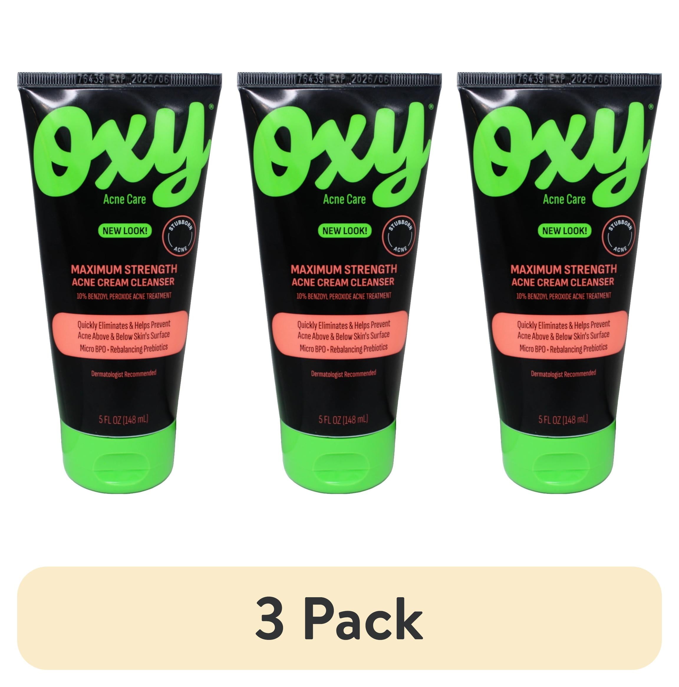 (3 pack) Oxy Acne Medication Face Wash - Maximum Action with Maximum ...