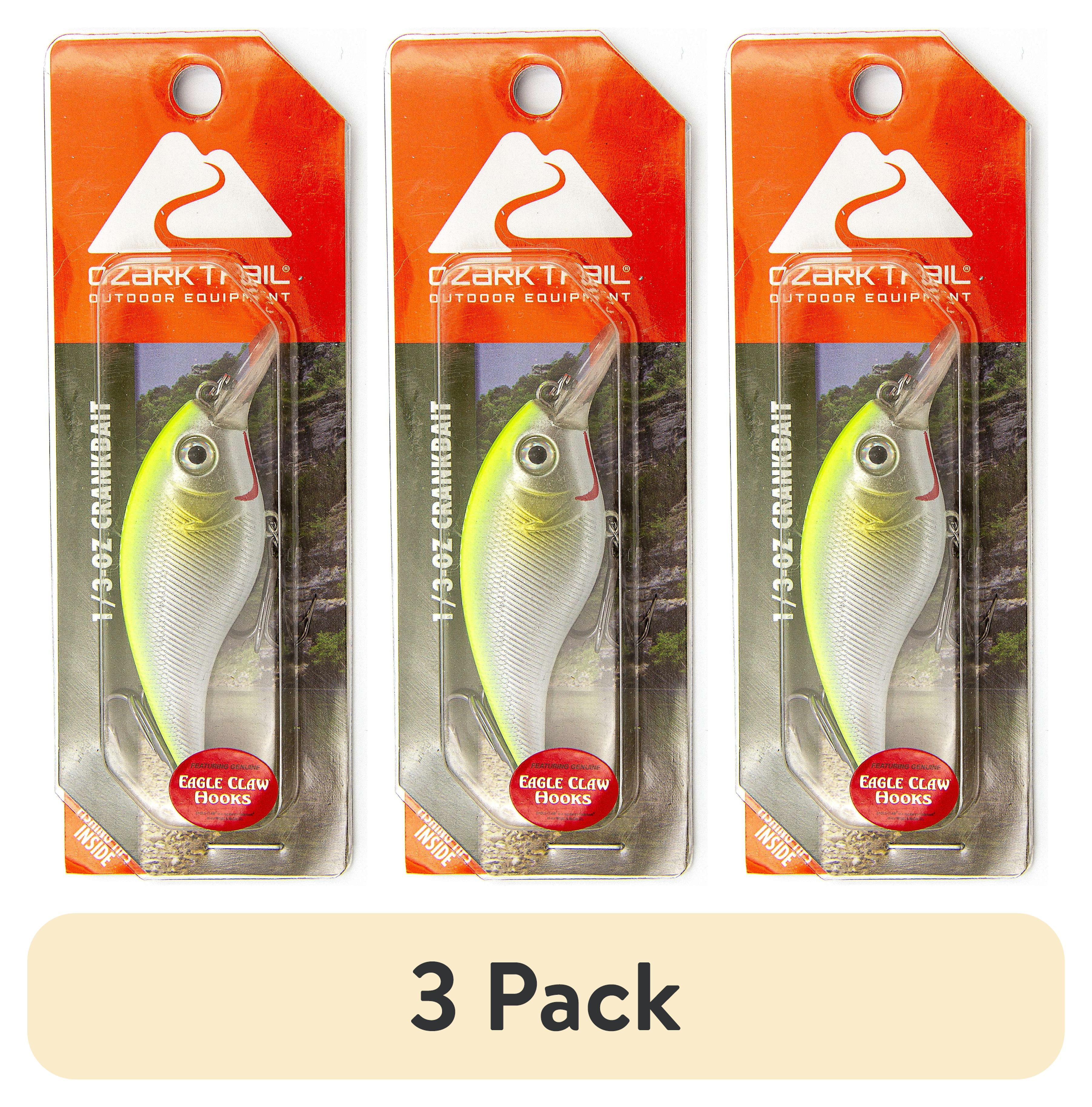 (3 pack) Ozark Trail 1/3 Ounce Chartreuse Hard Plastic Crankbait ...