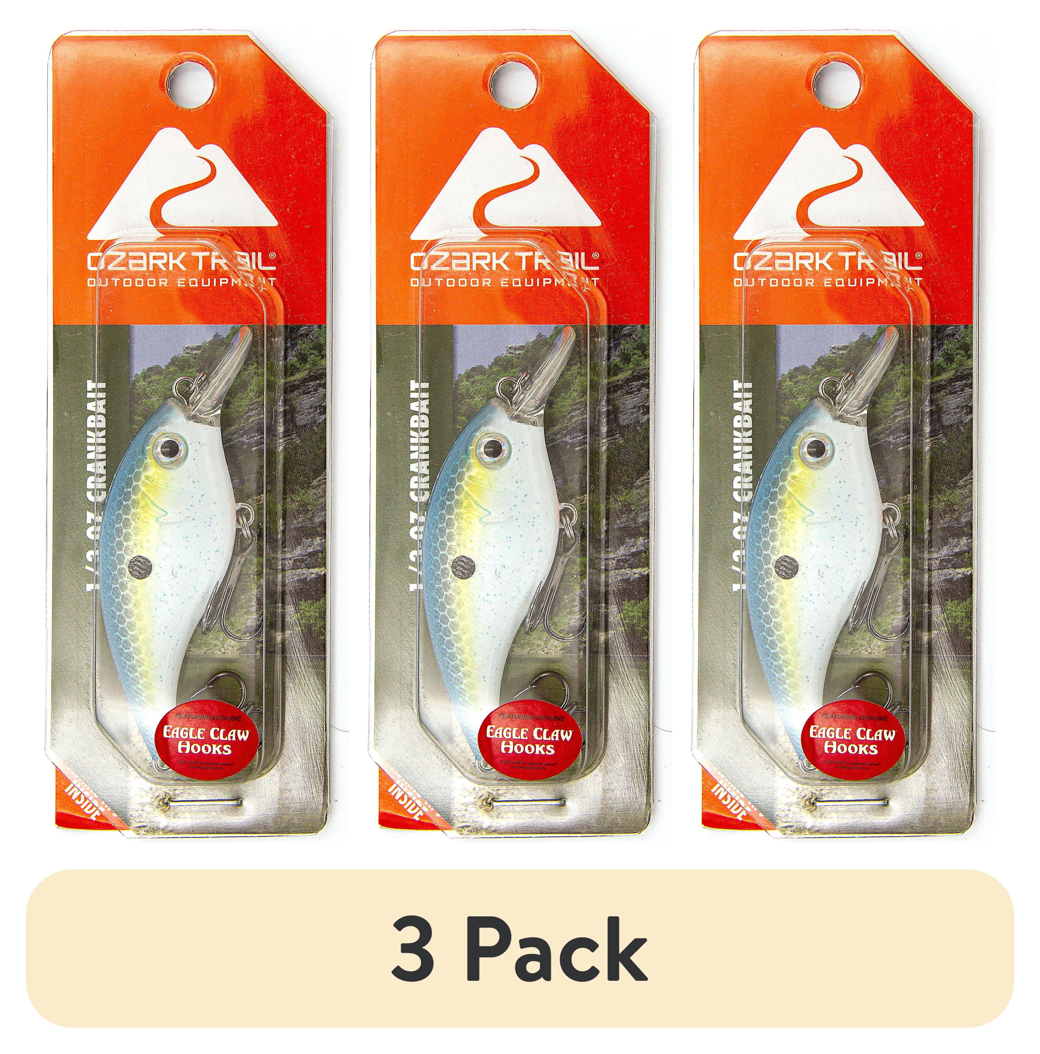 (3 pack) Ozark Trail 1/3 Ounce Shad Crankbait Fishing Lure - Walmart.com