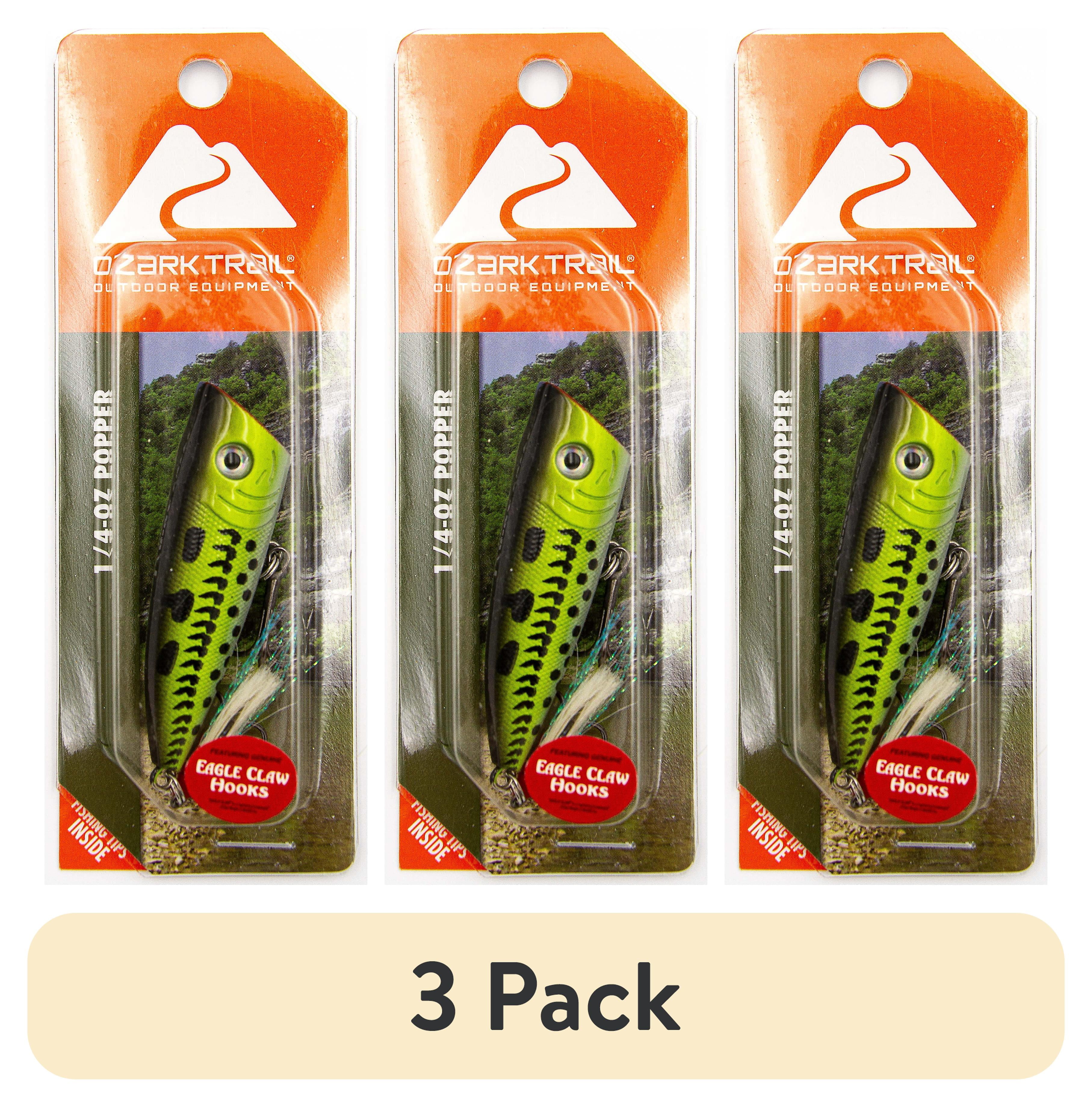 (3 pack) Ozark Trail 1/4 Ounce Frog Popper Fishing Lure - Walmart.com