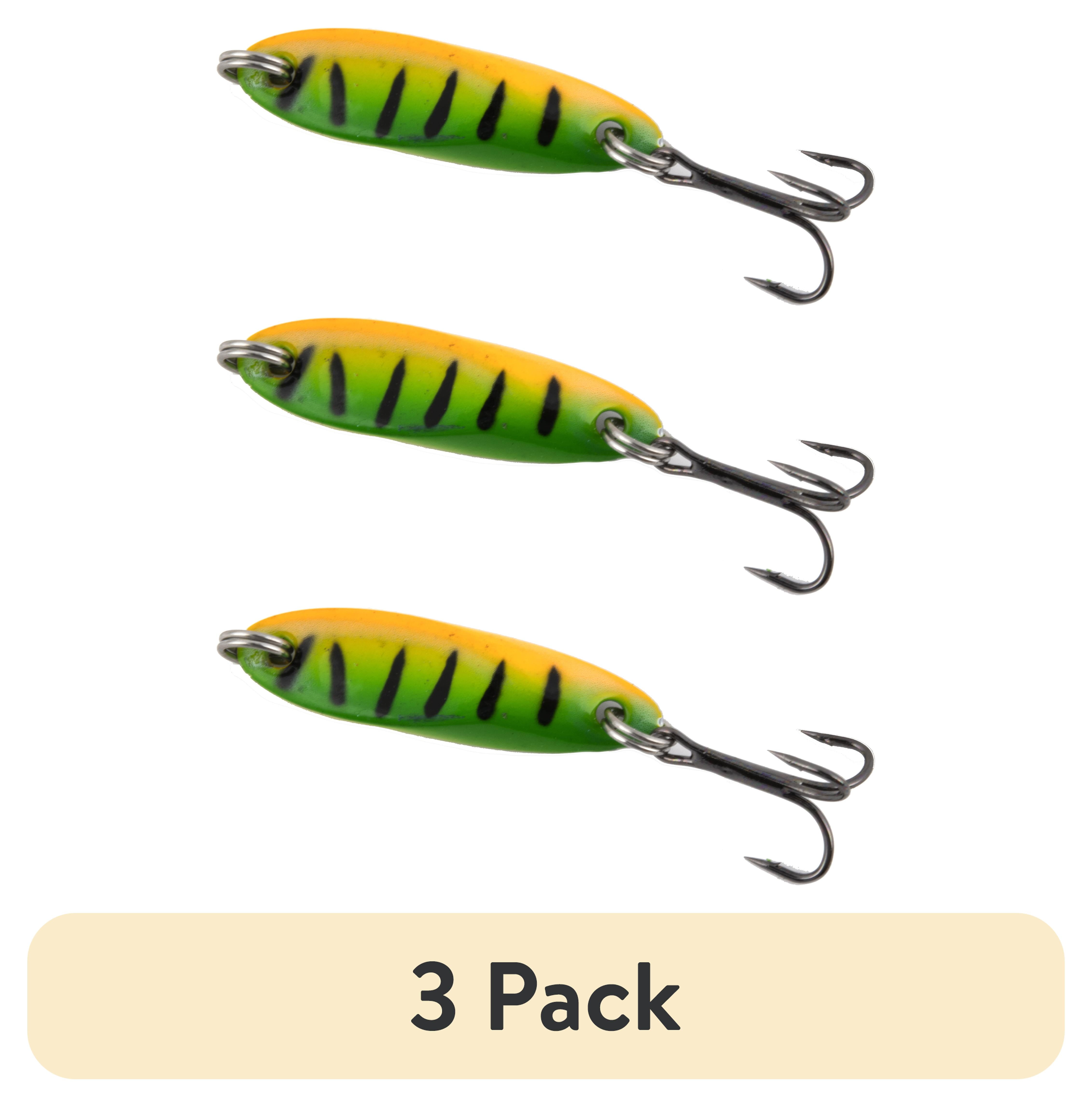 (3 pack) Ozark Trail 1/8 oz. Cast Spoon Fishing Lure, Fire Tiger ...