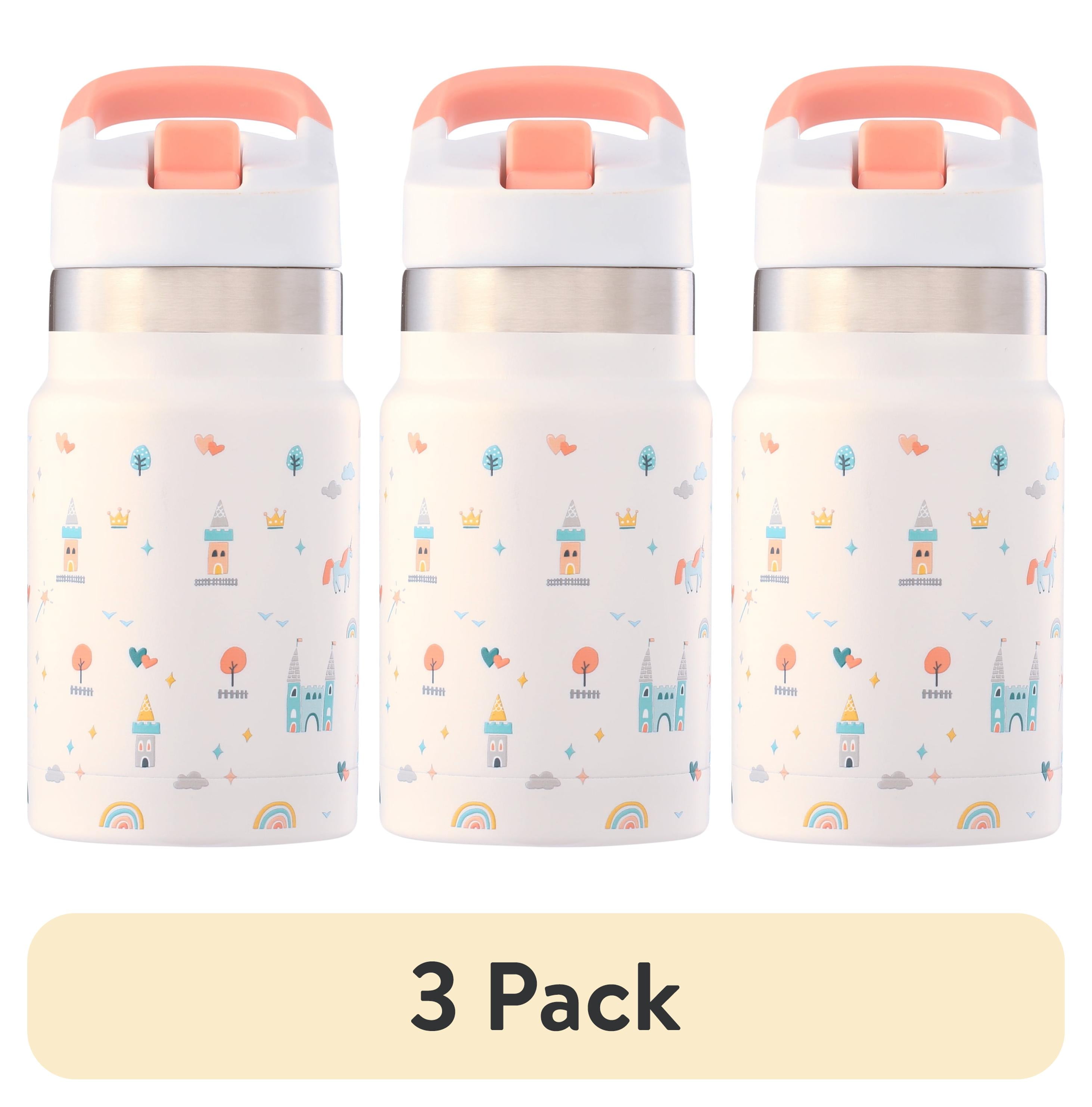 (3 pack) Ozark Trail 12oz Double-Wall Stainless Steel Kid’s Flip-Top ...