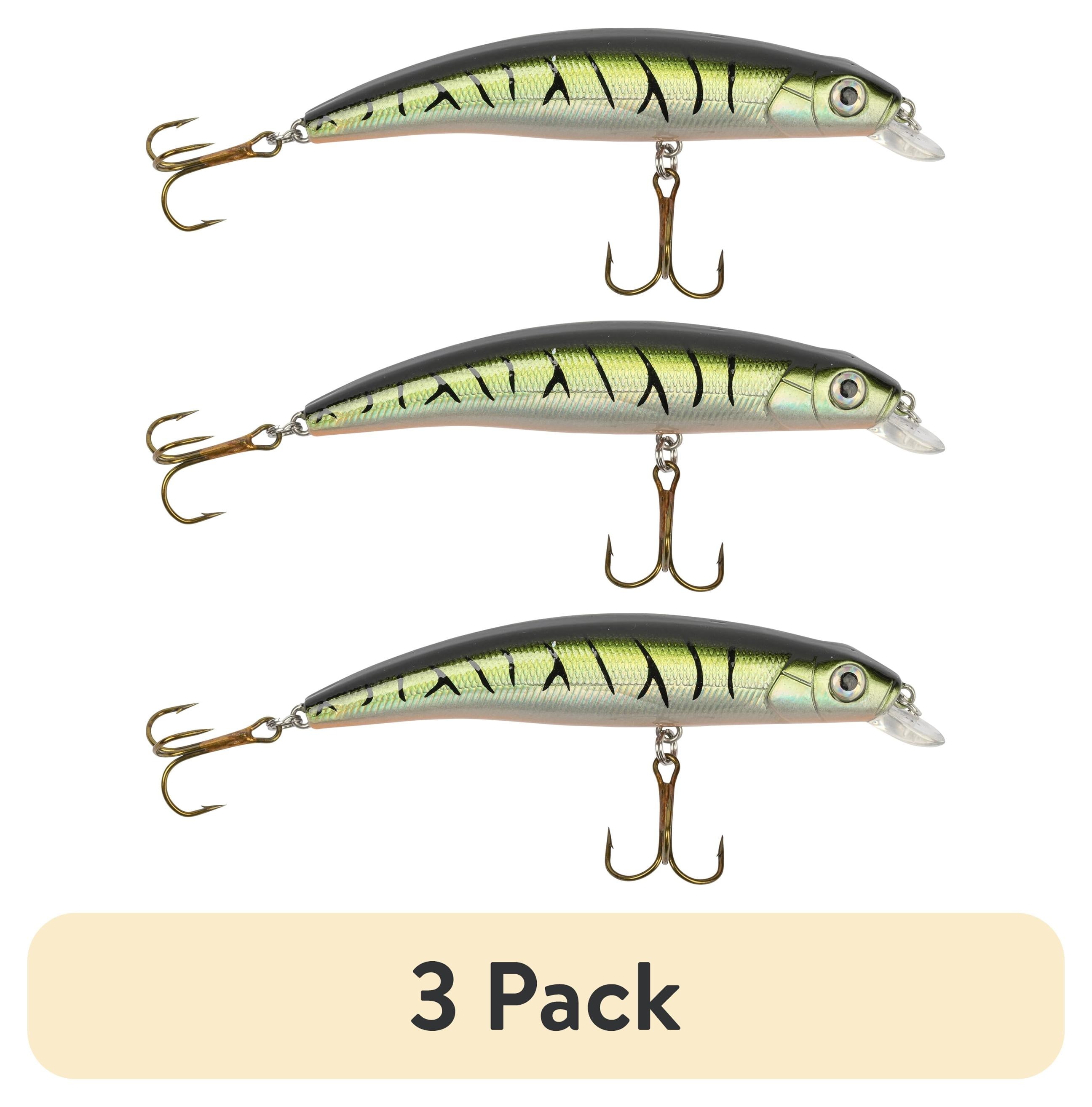 (3 pack) Ozark Trail 3/8 Ounce Bass Minnow Lure - Walmart.com