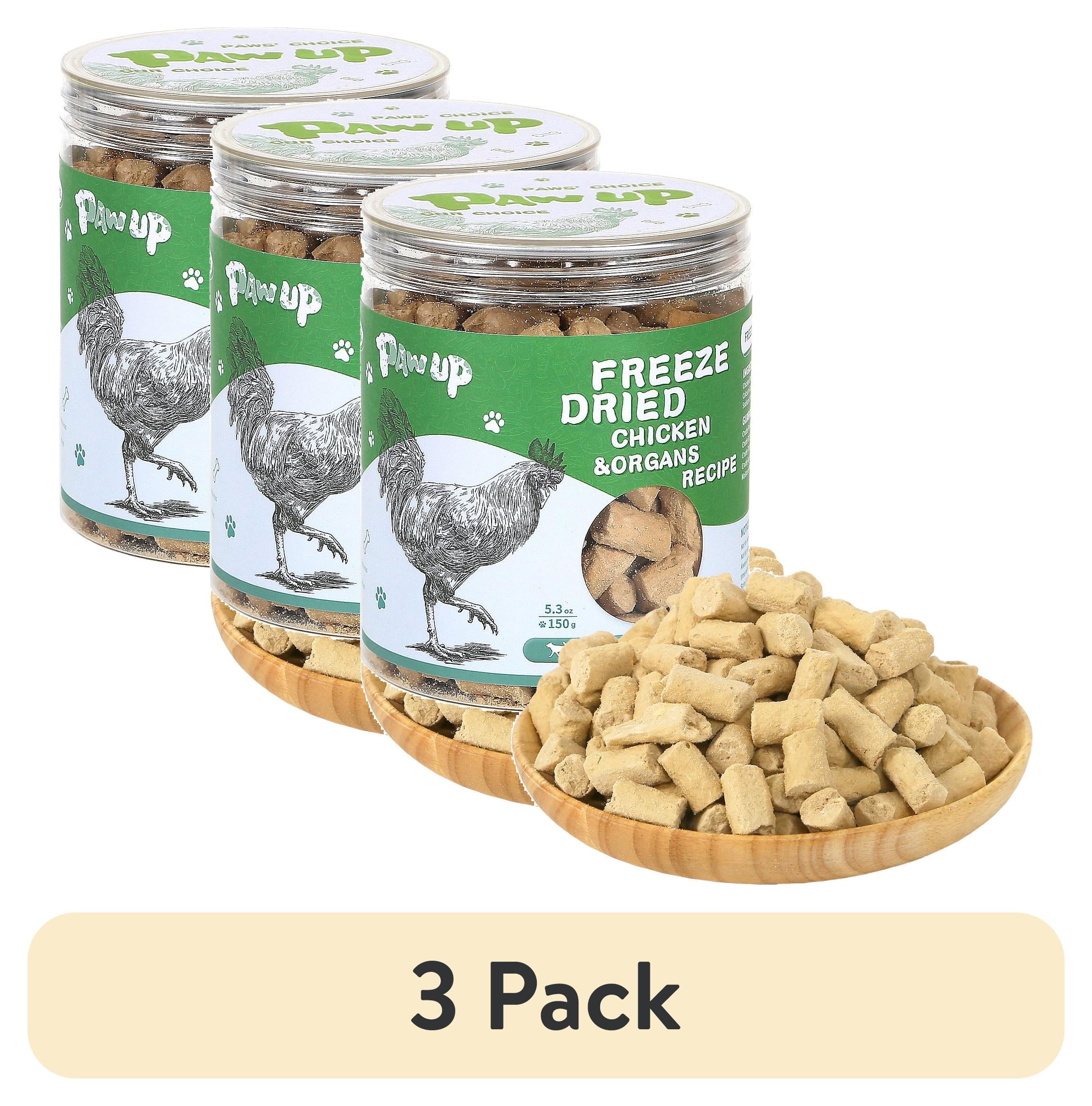 (3 pack) PAWUP Freeze Dried Dog Treats, Natural Chicken Bites, Hign ...