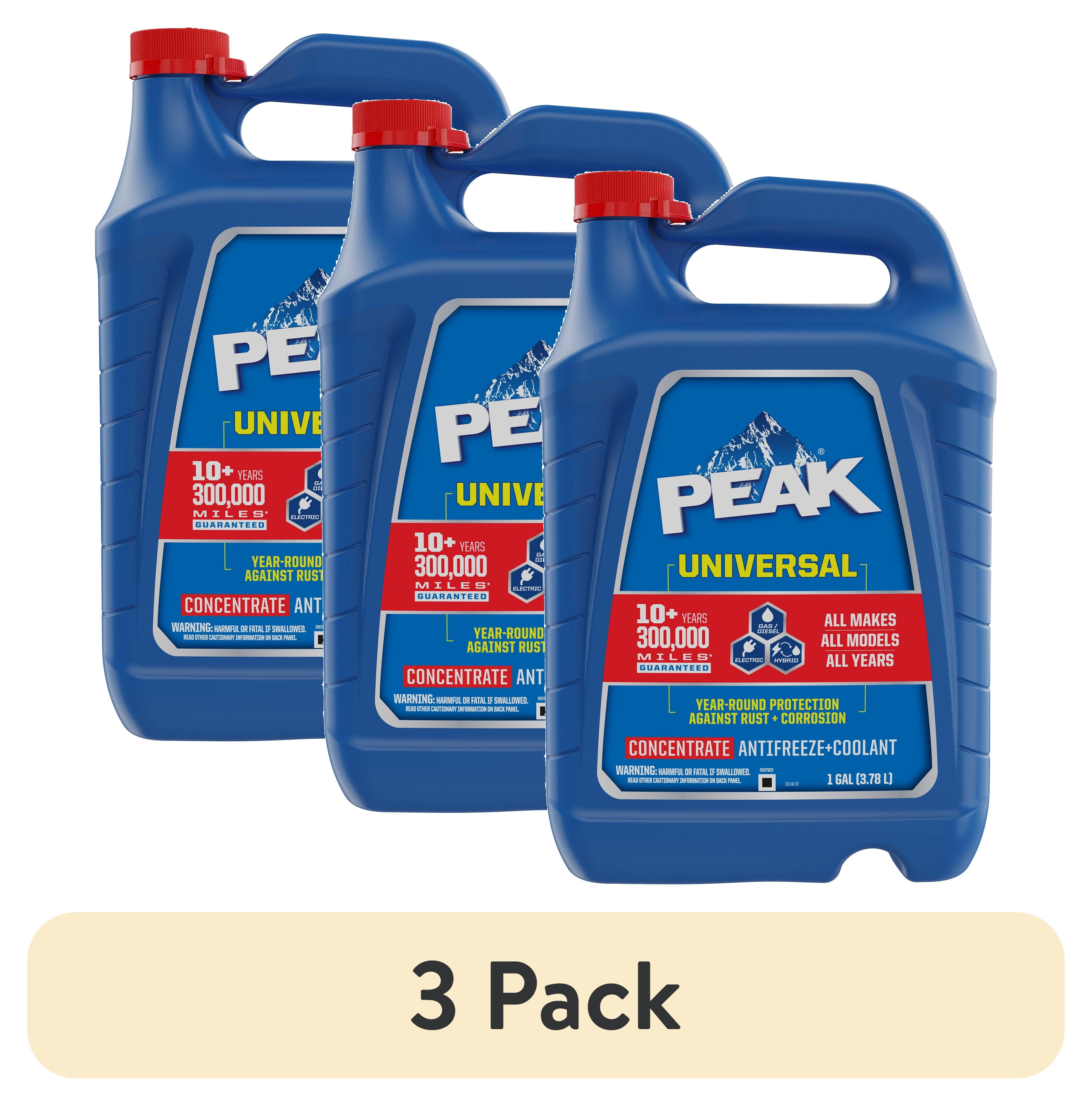 (3 pack) PEAK Universal Concentrate Antifreeze + Coolant for All ...