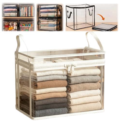 3 pack PVC Storage Box - Heavy Duty Clear Storage Bag with Extra Large ...
