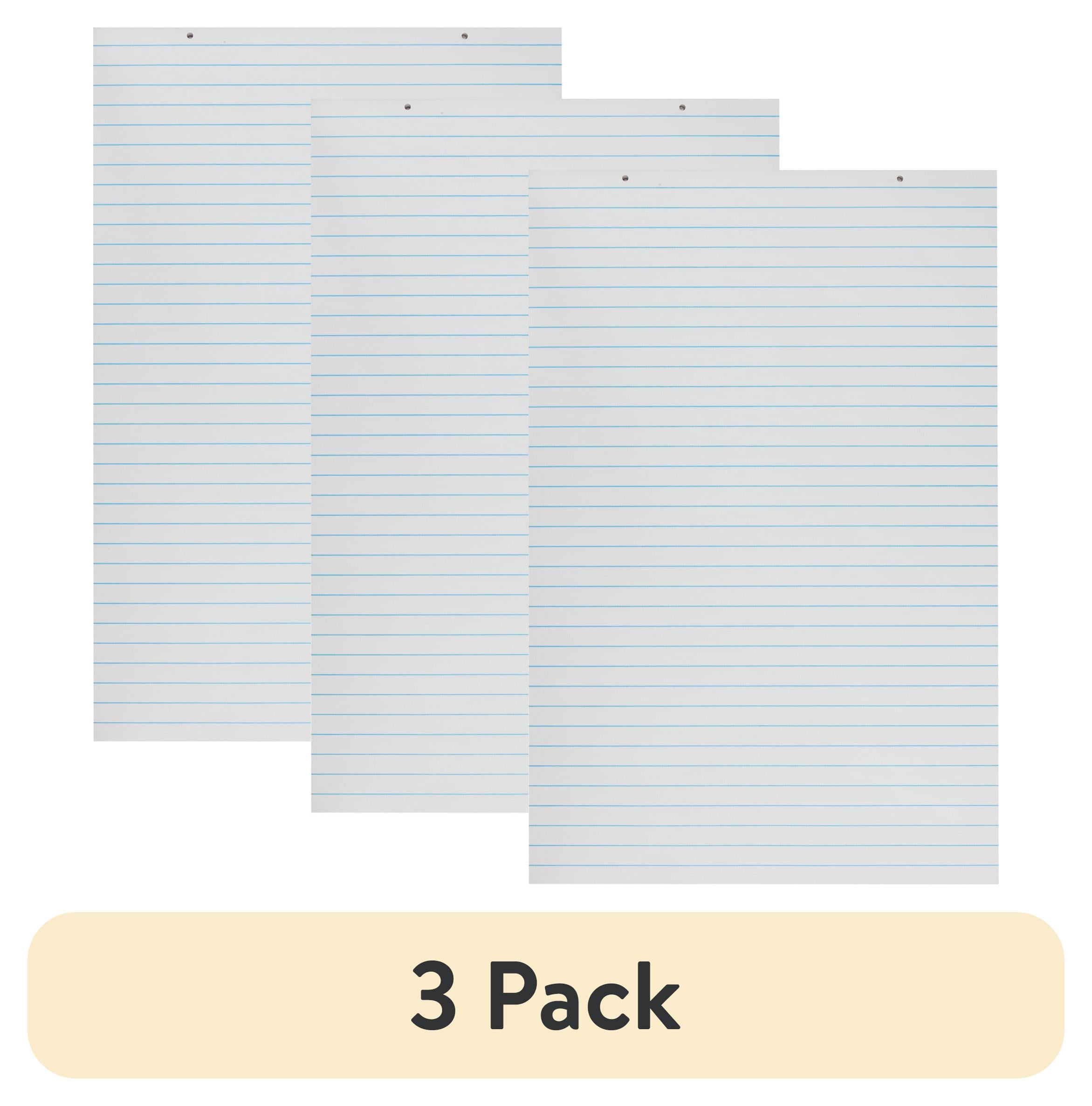 (3 pack) Pacon Primary Chart Pad, White, 1" Ruled Short Way, 24" x 36 ...