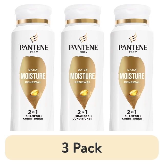 (3 pack) Pantene Pro-V Daily Moisture Renewal 2 in 1 Shampoo and ...