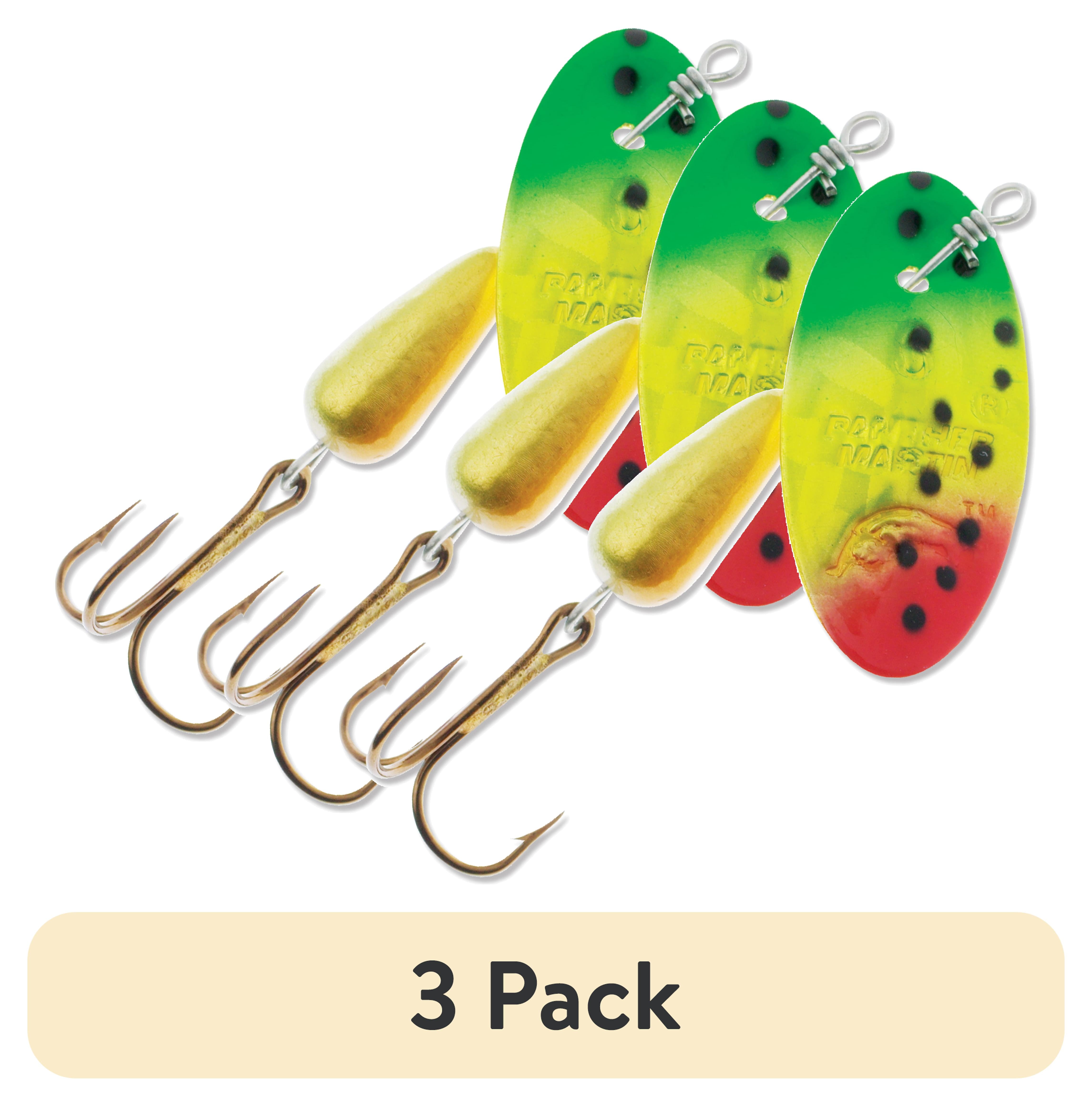 (3 pack) Panther Martin PMH_4_FTH Classic Holographic Spinners Fishing ...