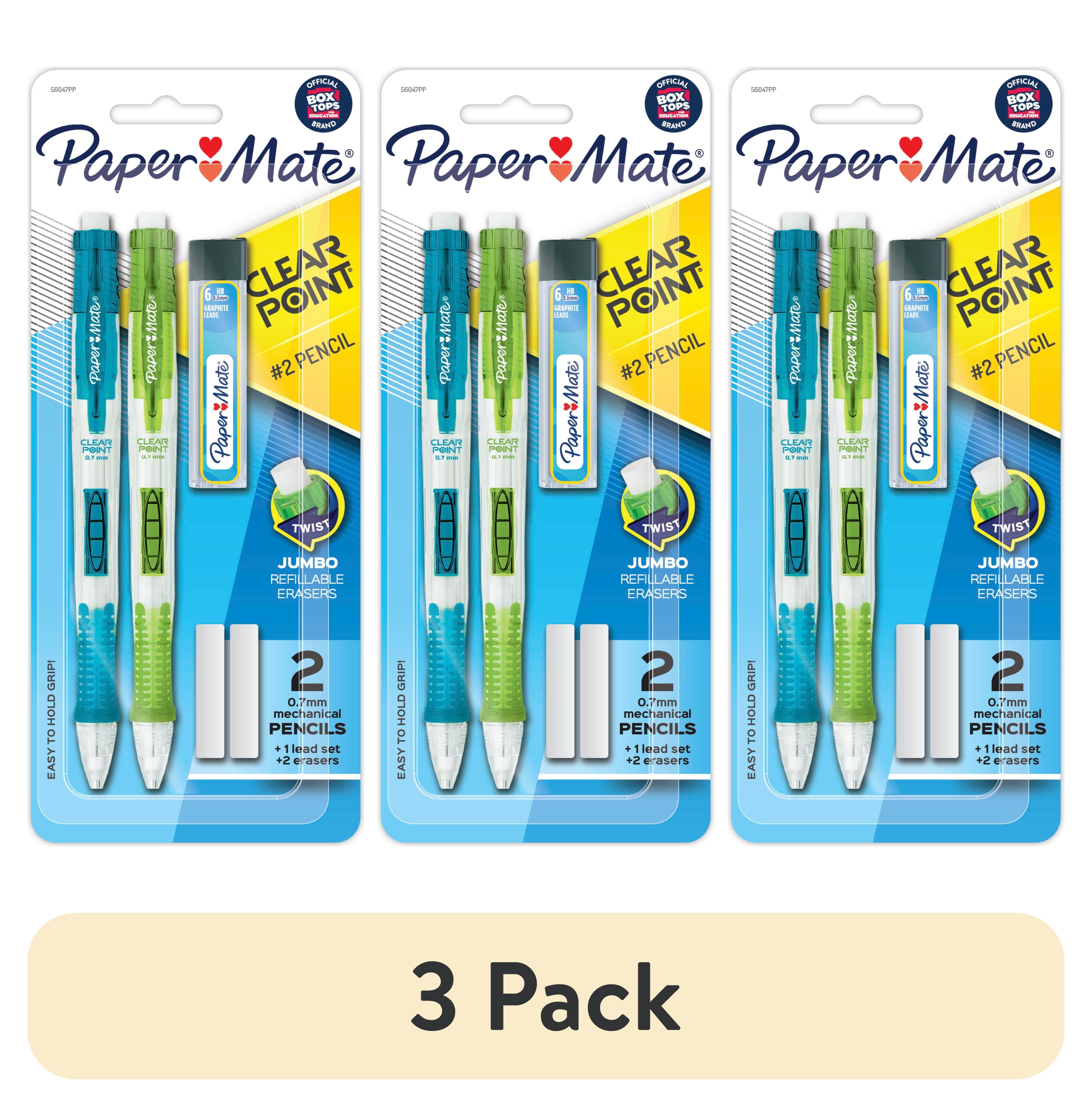 (3 pack) Paper Mate Clear Point Mechanical Pencils, 0.7mm, #2, Fashion ...