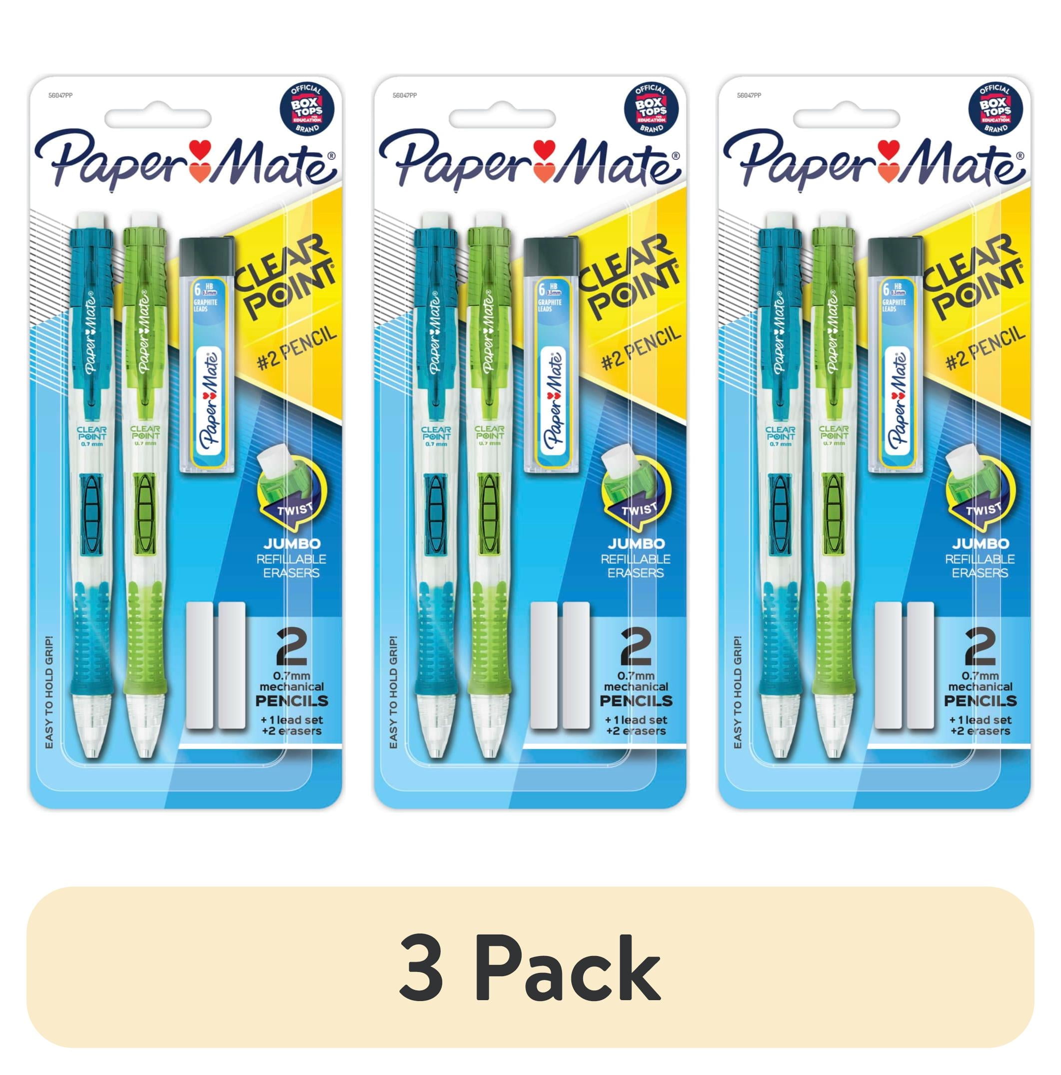 (3 pack) Paper Mate Clear Point Mechanical Pencils, 0.7mm, #2, Fashion ...