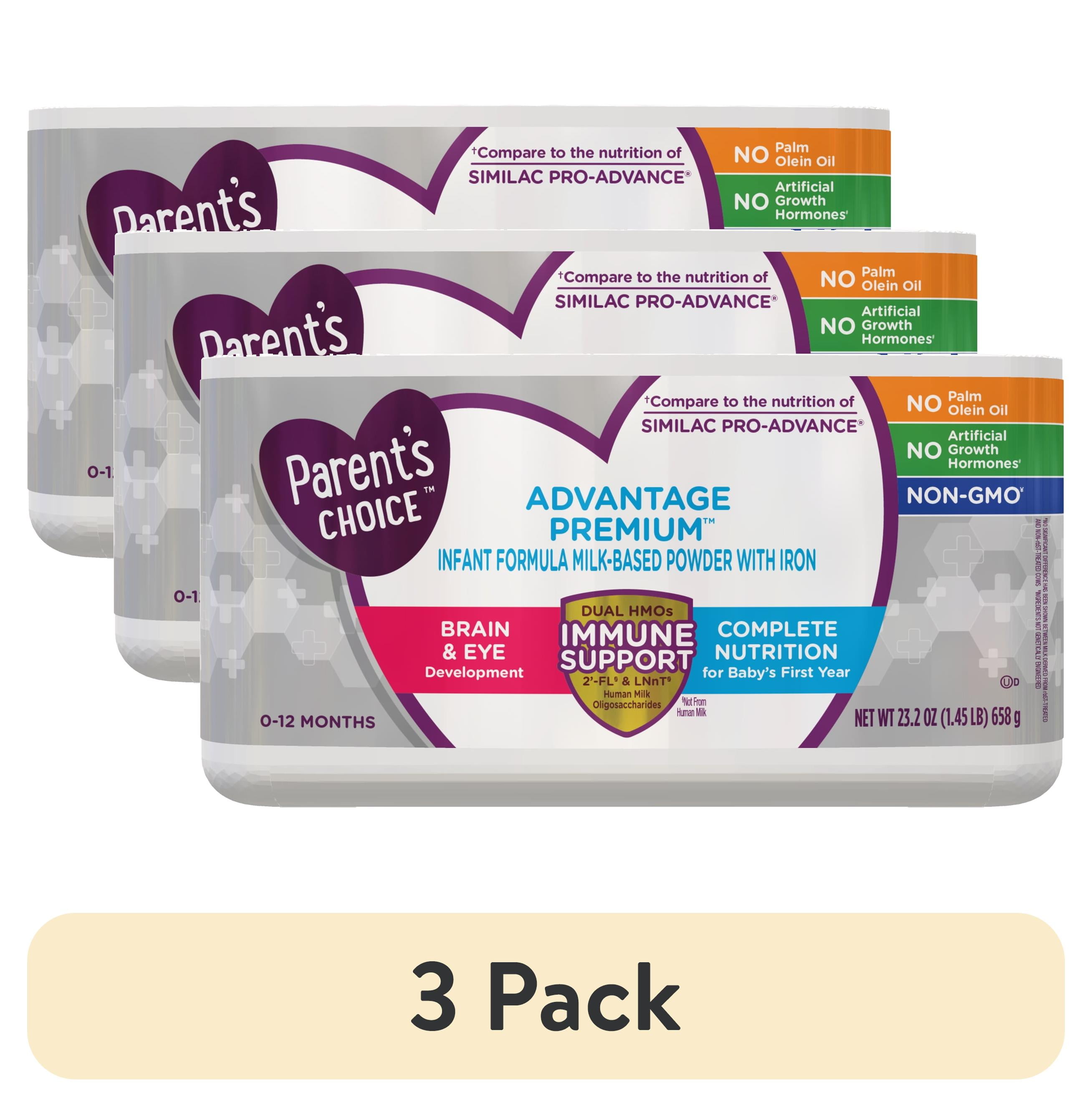 (3 pack) Advantage Premium Baby Formula Powder with Iron, Enhanced ...
