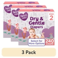 Parent's Choice Dry & Gentle Diapers Size 4, 192 Count (Select for More ...