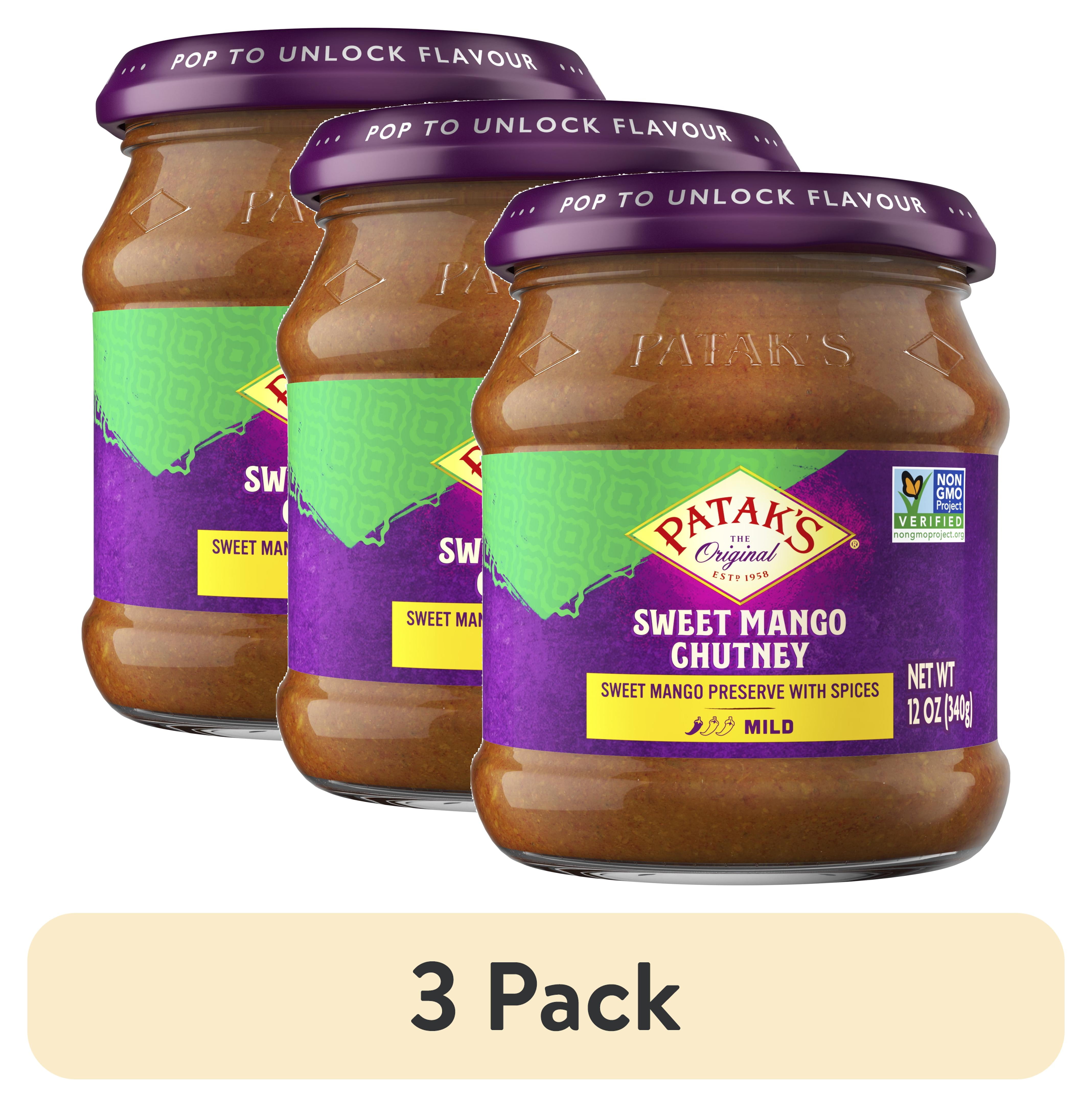(3 pack) Patak's Original Sweet Mango Chutney, 12 oz - Walmart.com