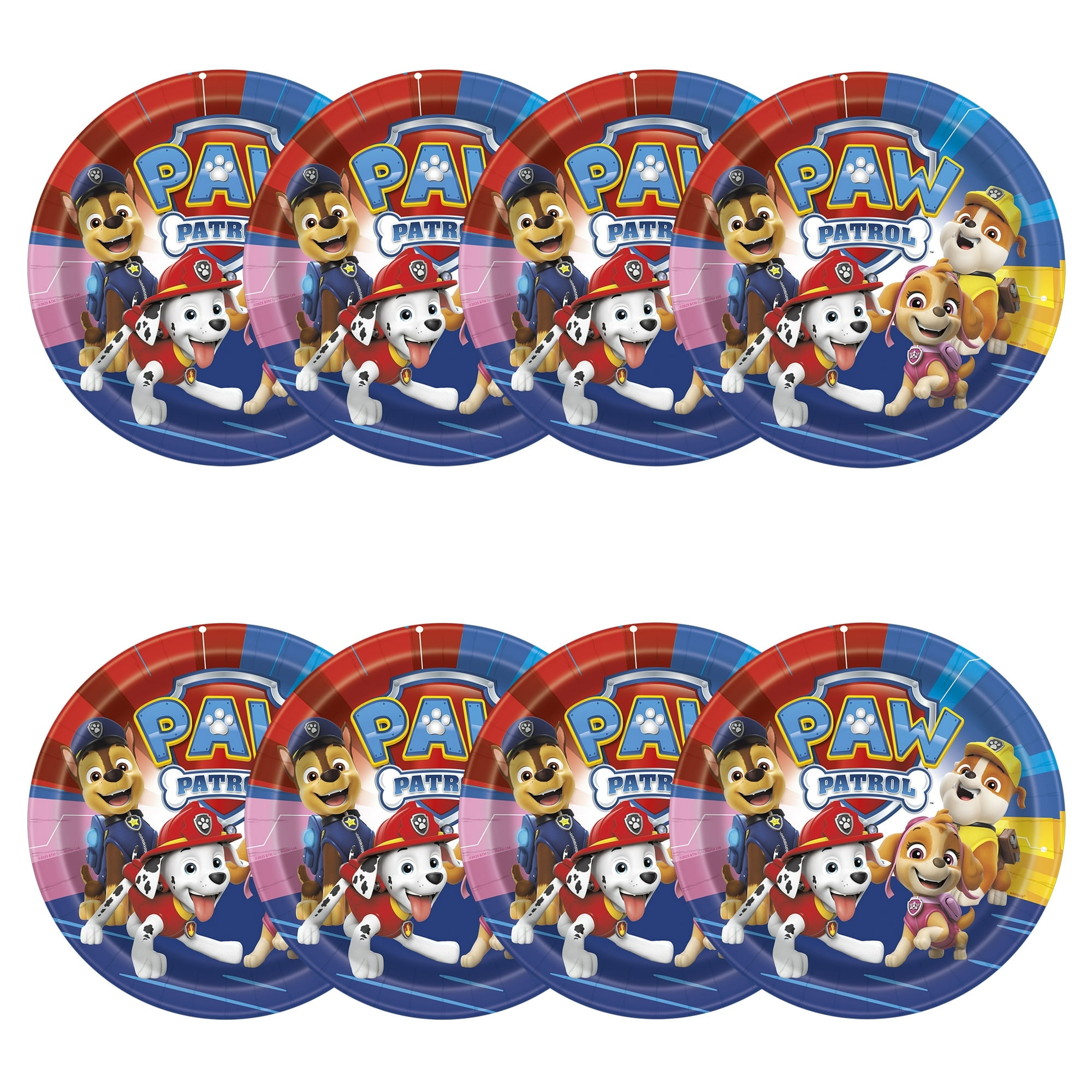 (3 pack) Paw Patrol Round 9" Dinner Plates, 8ct - Walmart.com