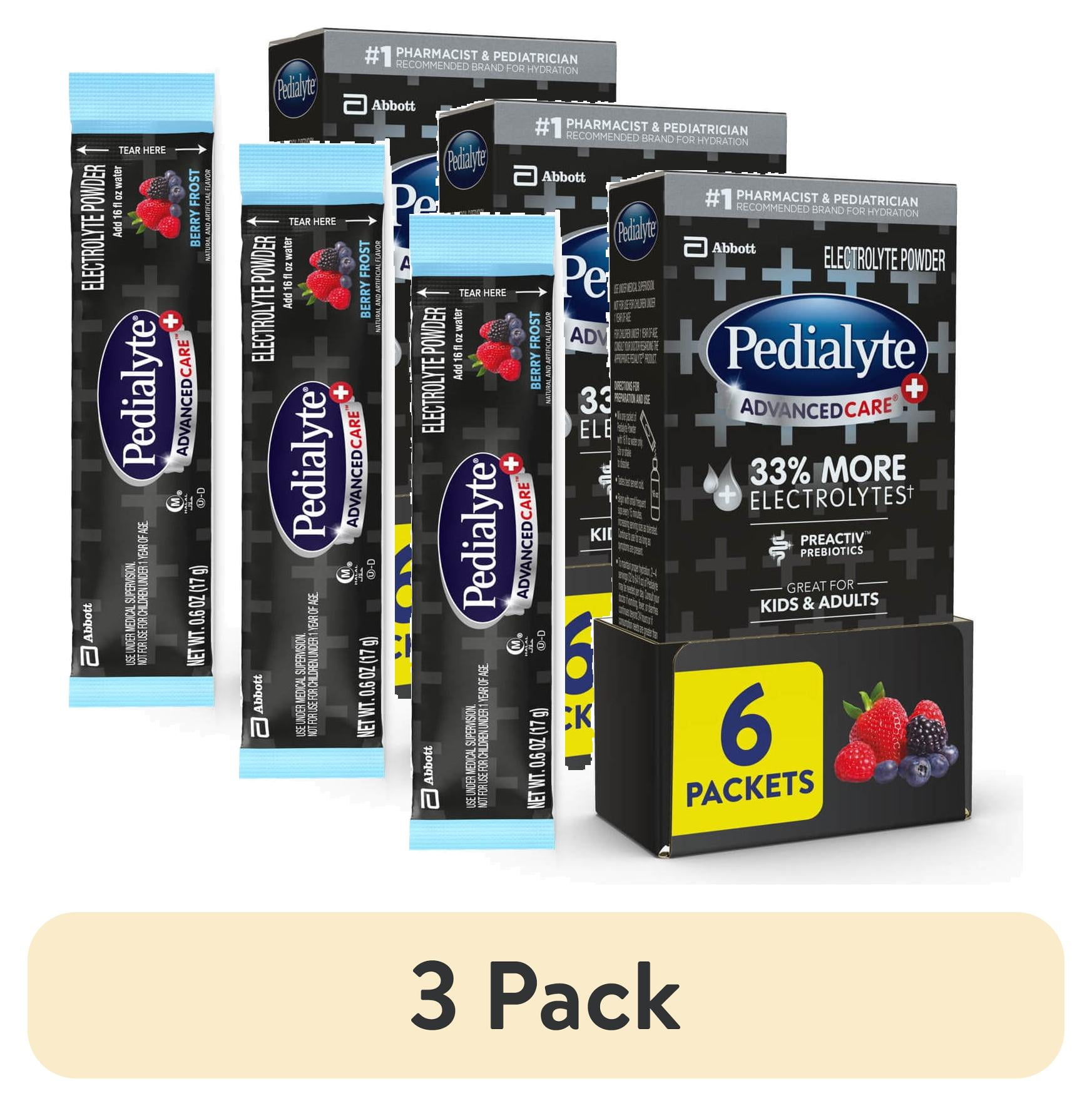 (2 pack) Pedialyte AdvancedCare Plus Electrolyte Powder, Berry Frost, 6 ...