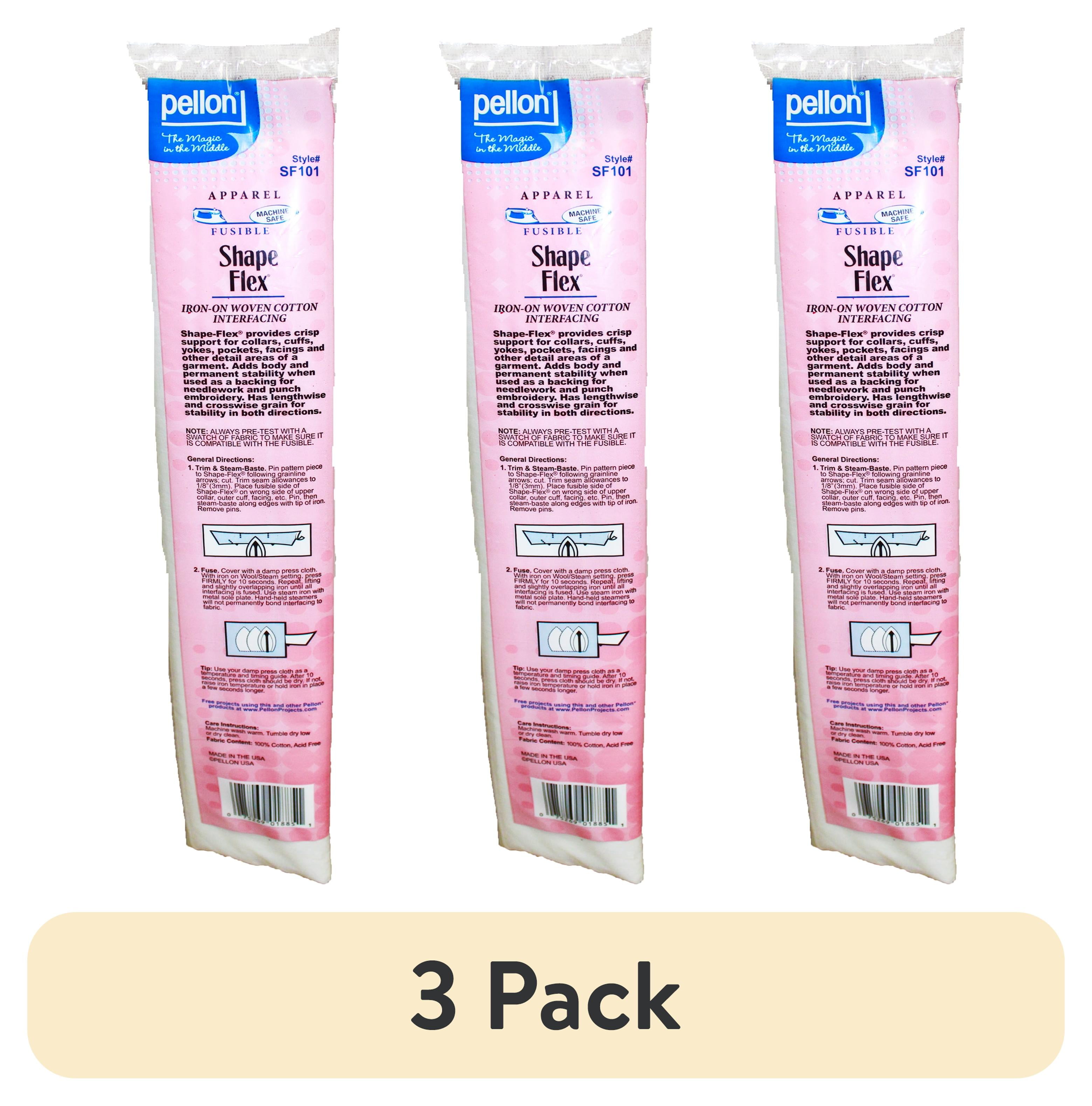 (3 pack) Pellon SF101 Fabric Interfacing, White 15" x 2 Yards Precut ...
