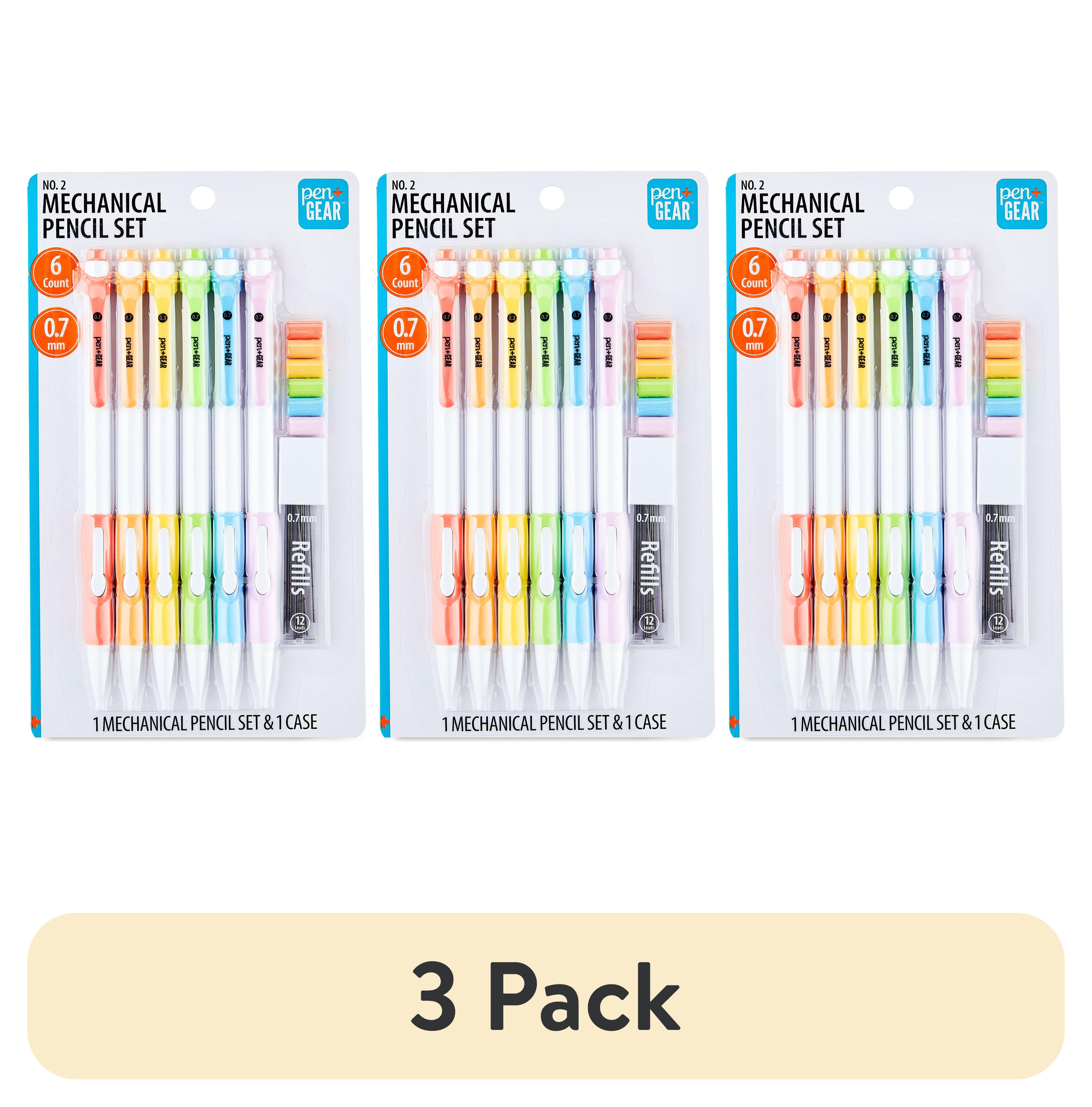 (3 pack) Pen+Gear #2 Refillable Mechanical Pencils with Lead Refills, 0 ...