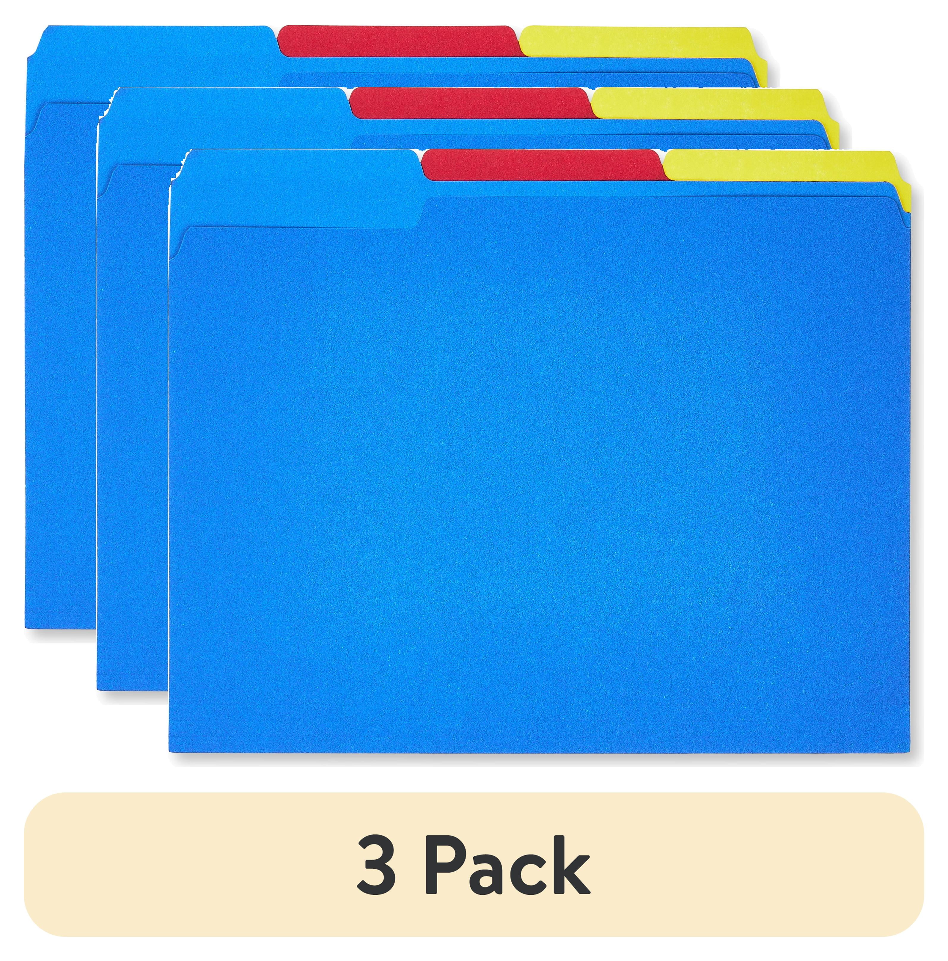 (3 pack) Pen+Gear File Folders, Letter Size, Assorted Colors, 25 Count ...
