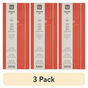 Pen+Gear Acrylic Notepad Set, 6.3 in x 4.4 in x 1.5 in, 300 Sheets ...