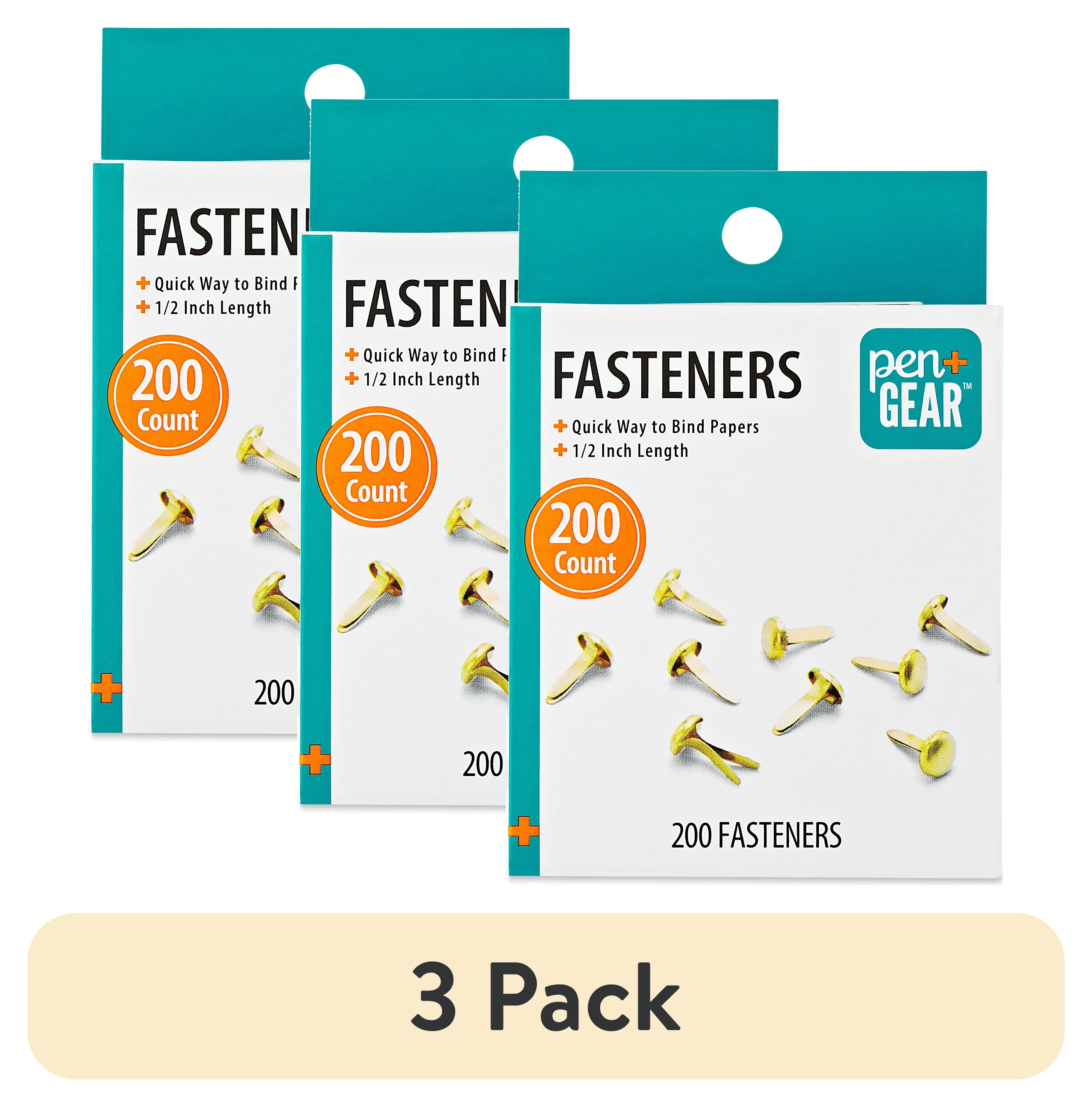 (3 pack) Pen+Gear School Smart Fastener, No 2, 1/2" Brass Plated, Steel ...