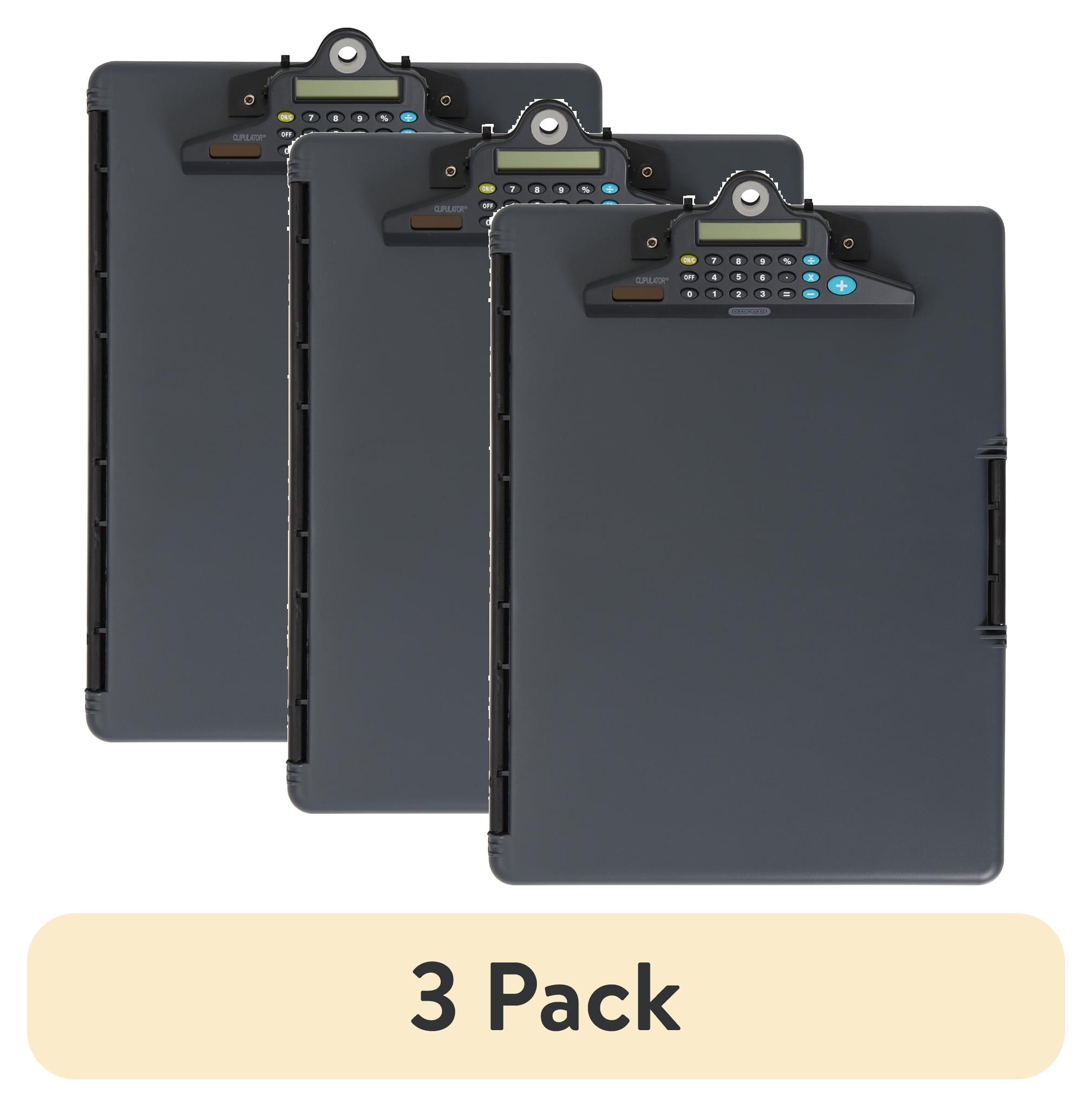 (3 pack) Pen + Gear Storage Clipboard W/Calculator - Walmart.com
