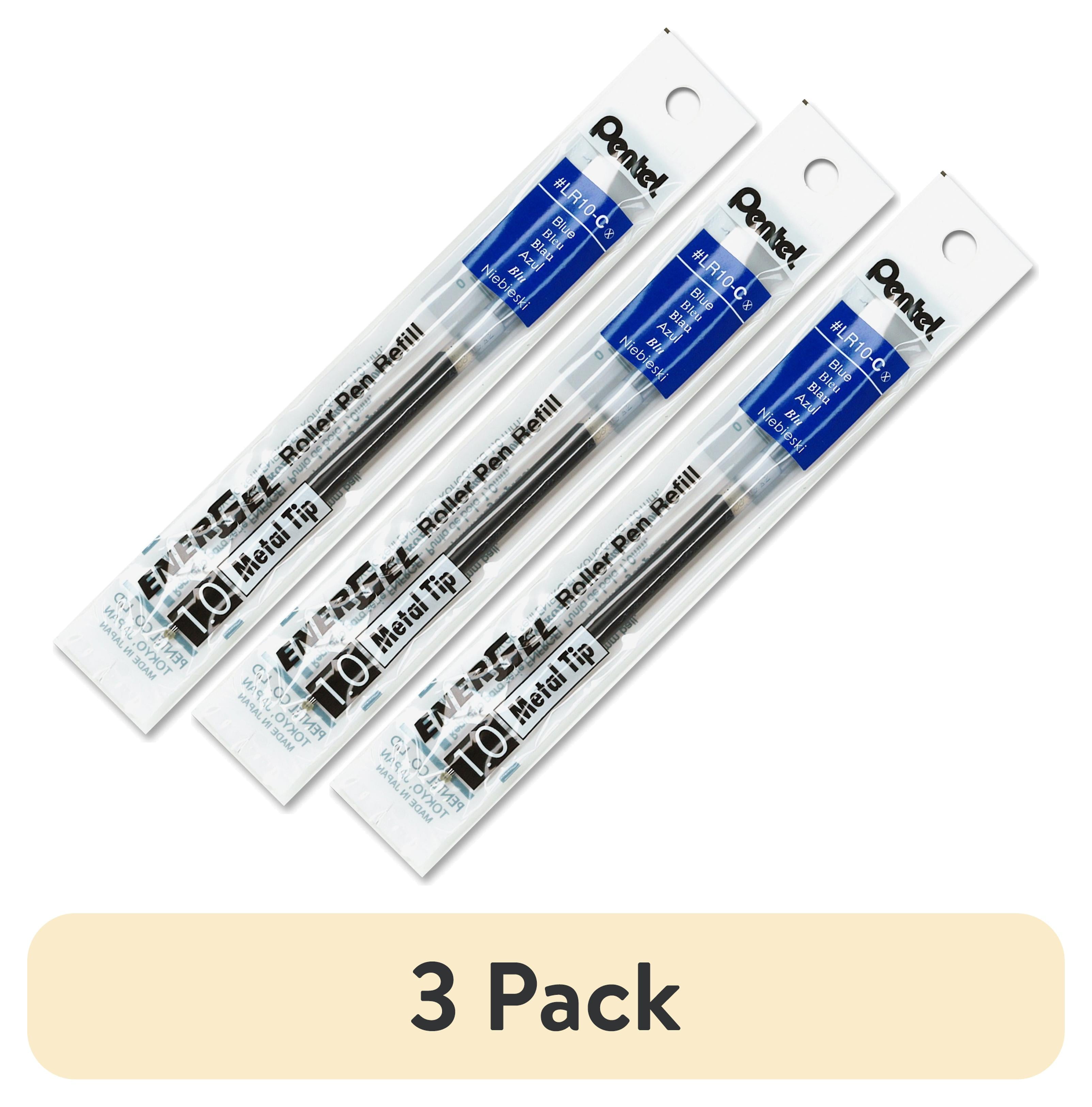 (3 pack) Pentel Refill Ink - For EnerGel Gel Pen 1.0mm Metal Tip, Bold ...