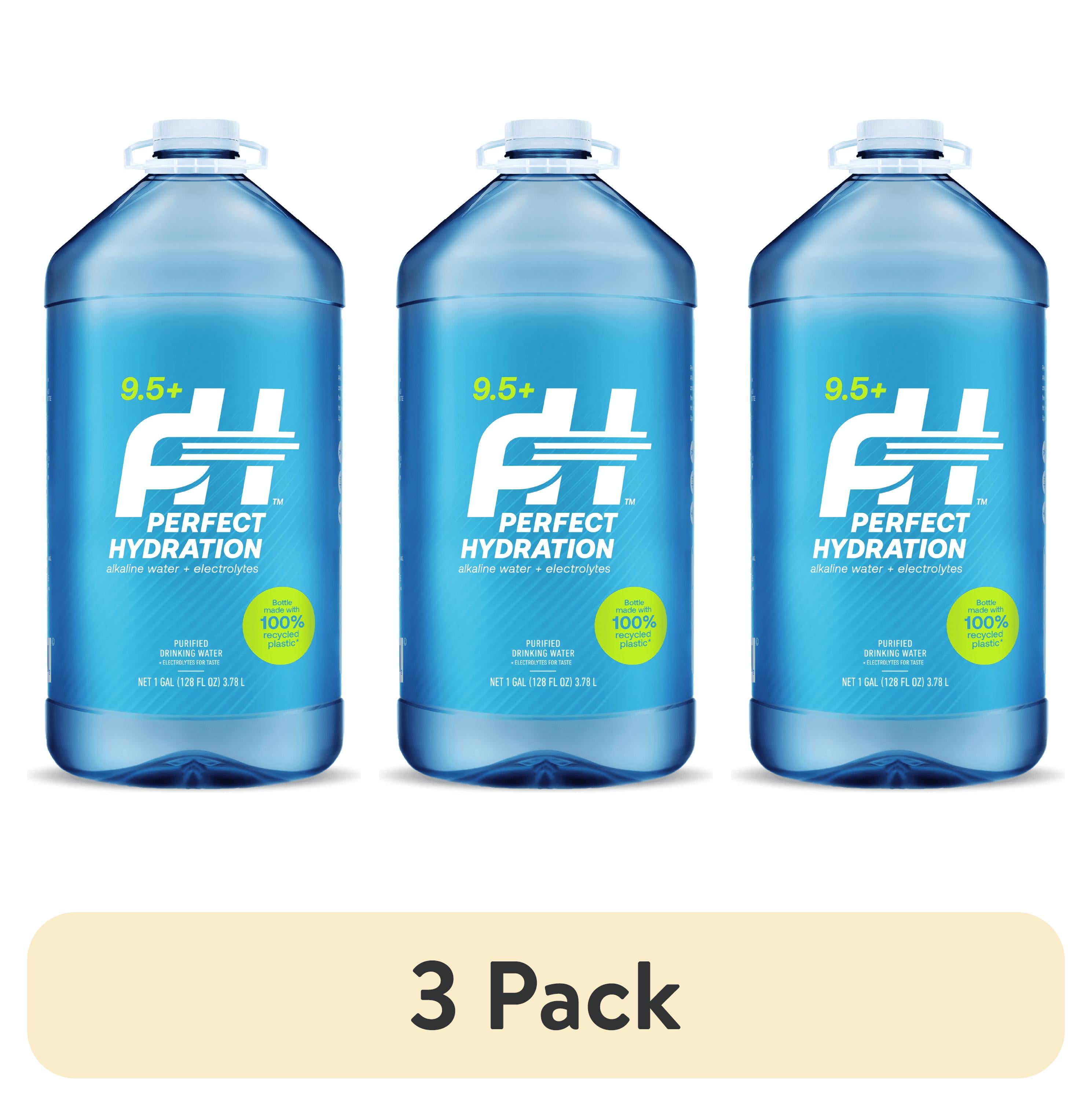 (3 pack) Perfect Hydration 9.5+ pH Alkaline Water, 1 Gallon Bottle ...