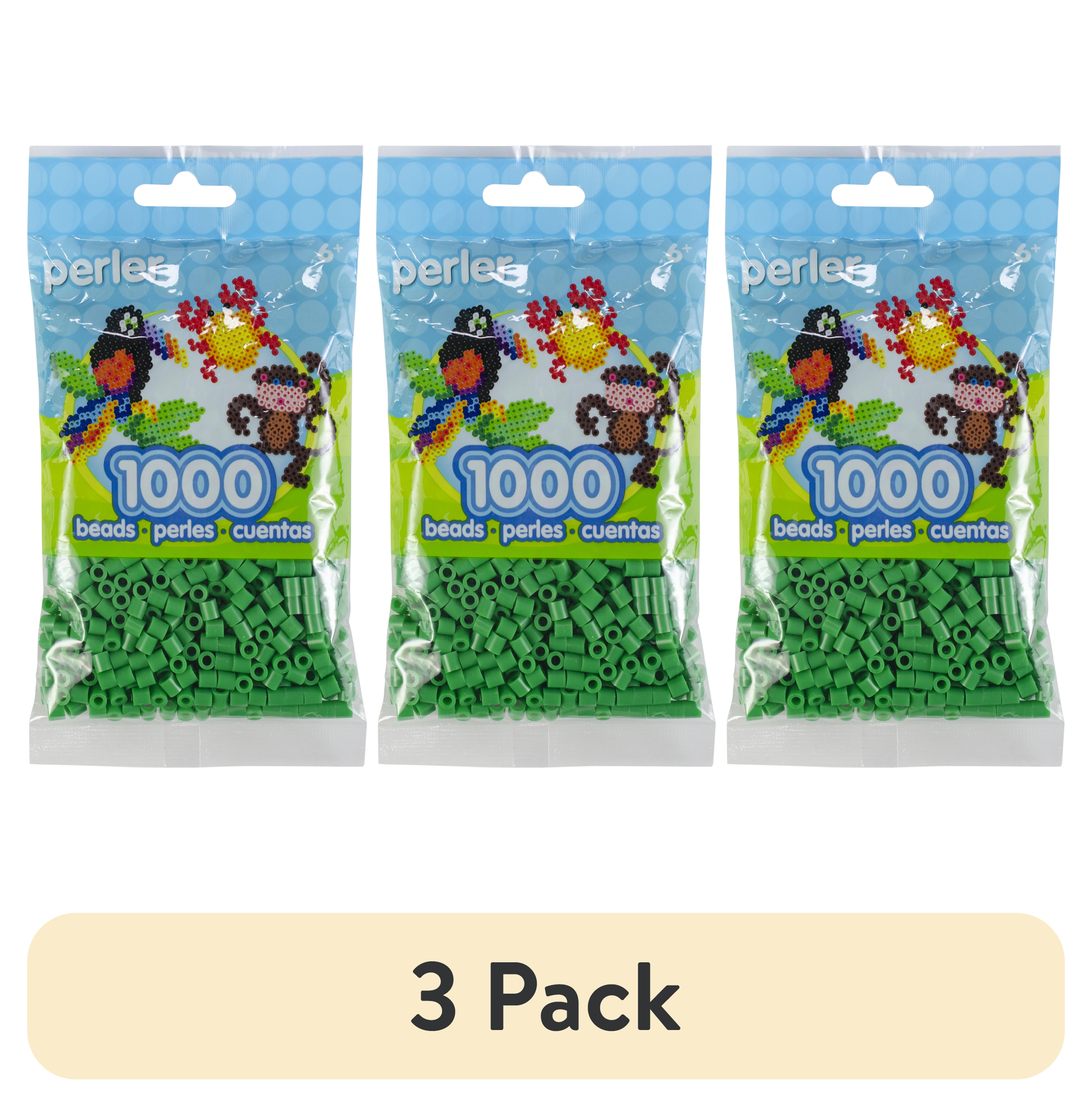 (3 pack) Perler Beads 1,000/Pkg-Shamrock - Walmart.com