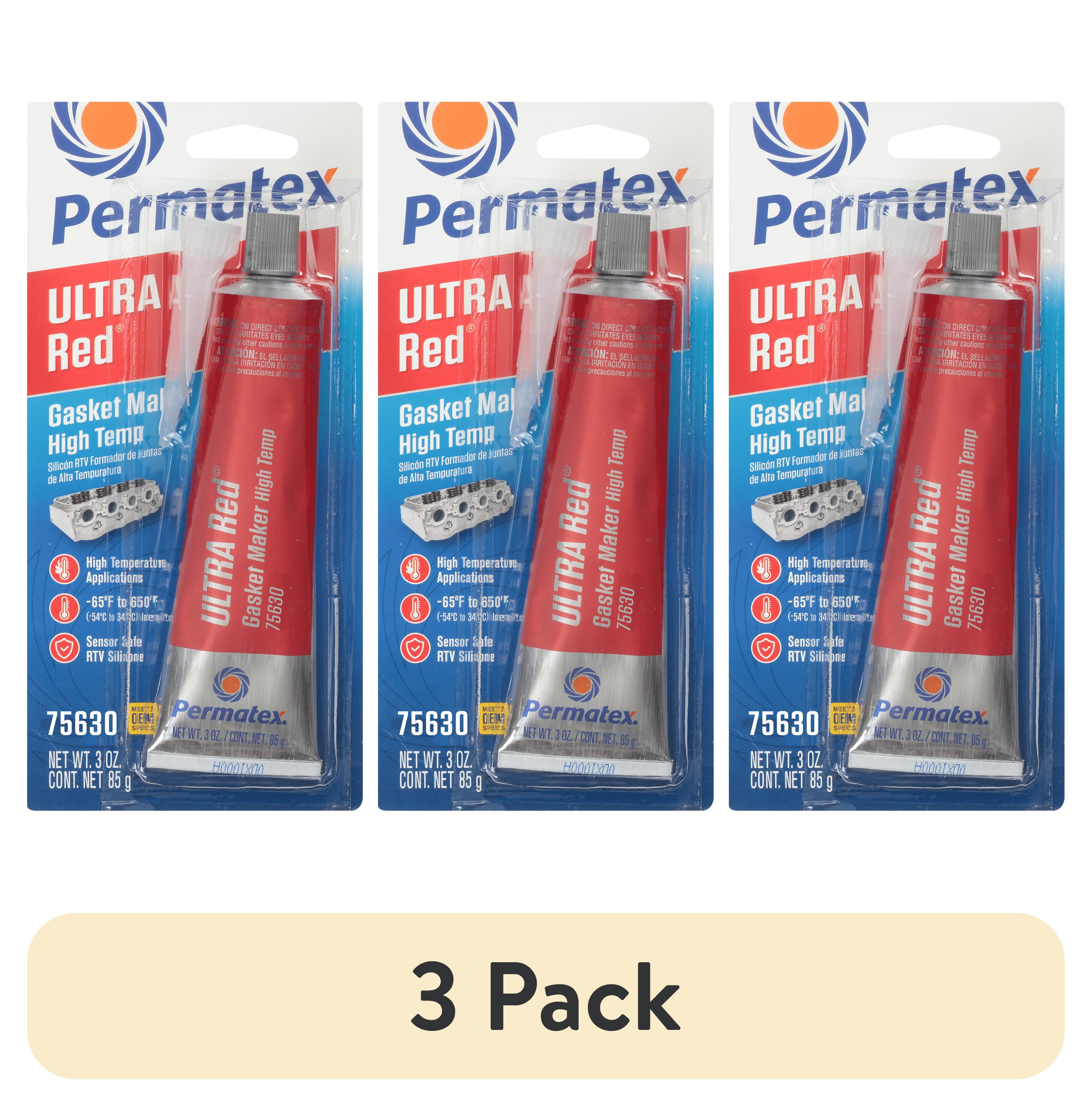 Permatex Ultra Red Silicone Gasket Maker - High Temp Resistance ...