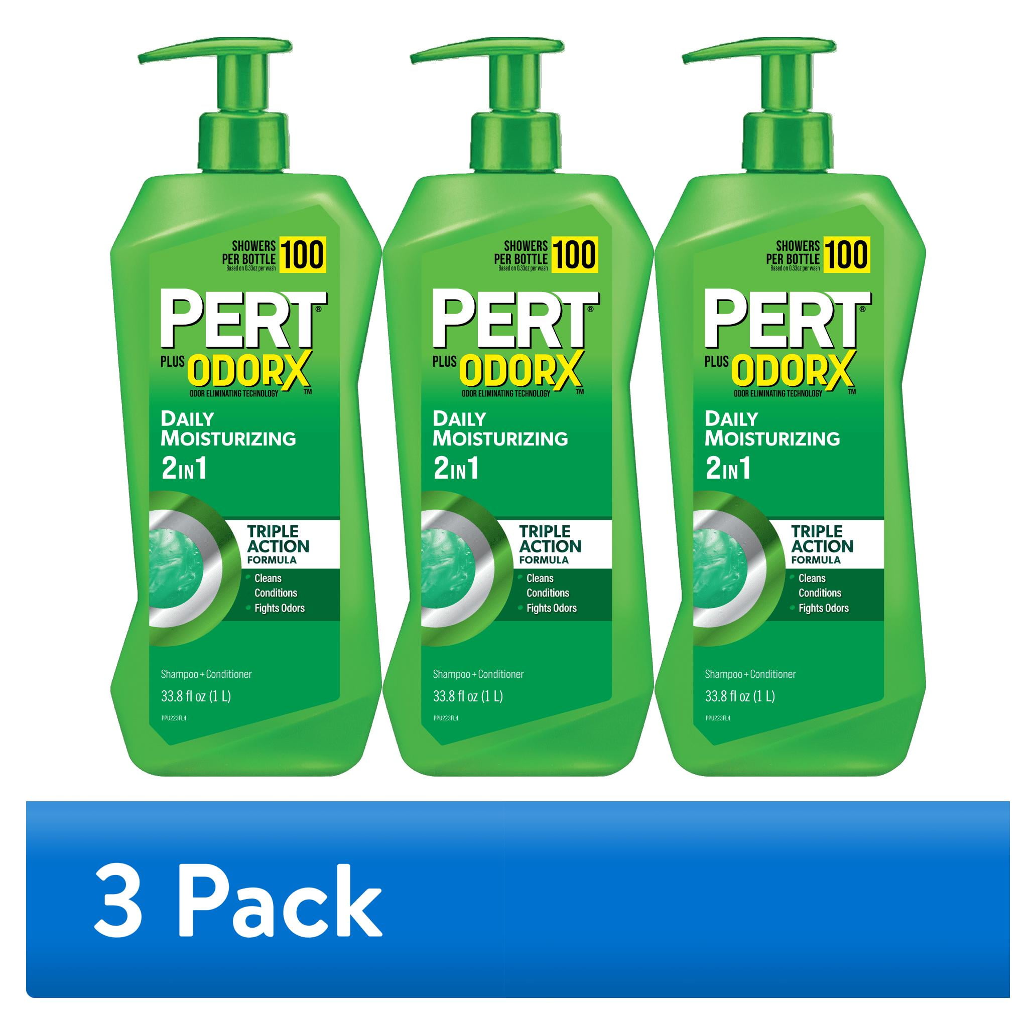 (3 pack) Pert Plus OdorX Daily Moisturizing 2-in-1 Triple Action ...