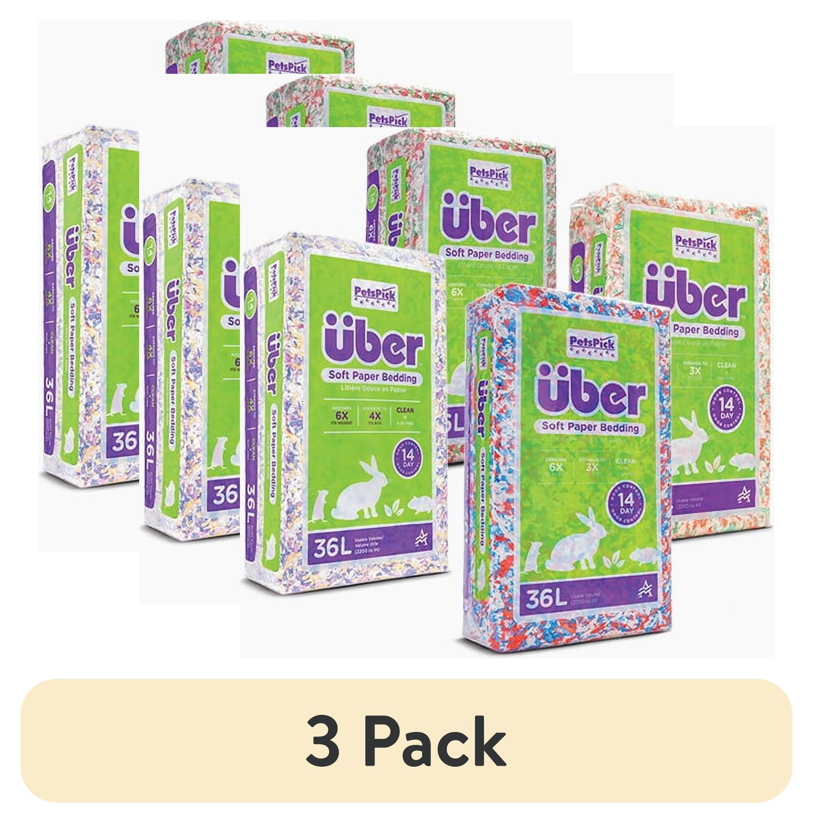 (3 pack) Pets Pick: Uber 36L Seasonal Bedding for Small Animals (Colors May Vary) - Walmart.com